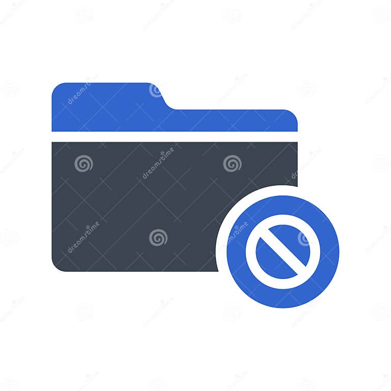 Block folder icon stock vector. Illustration of block - 174901388