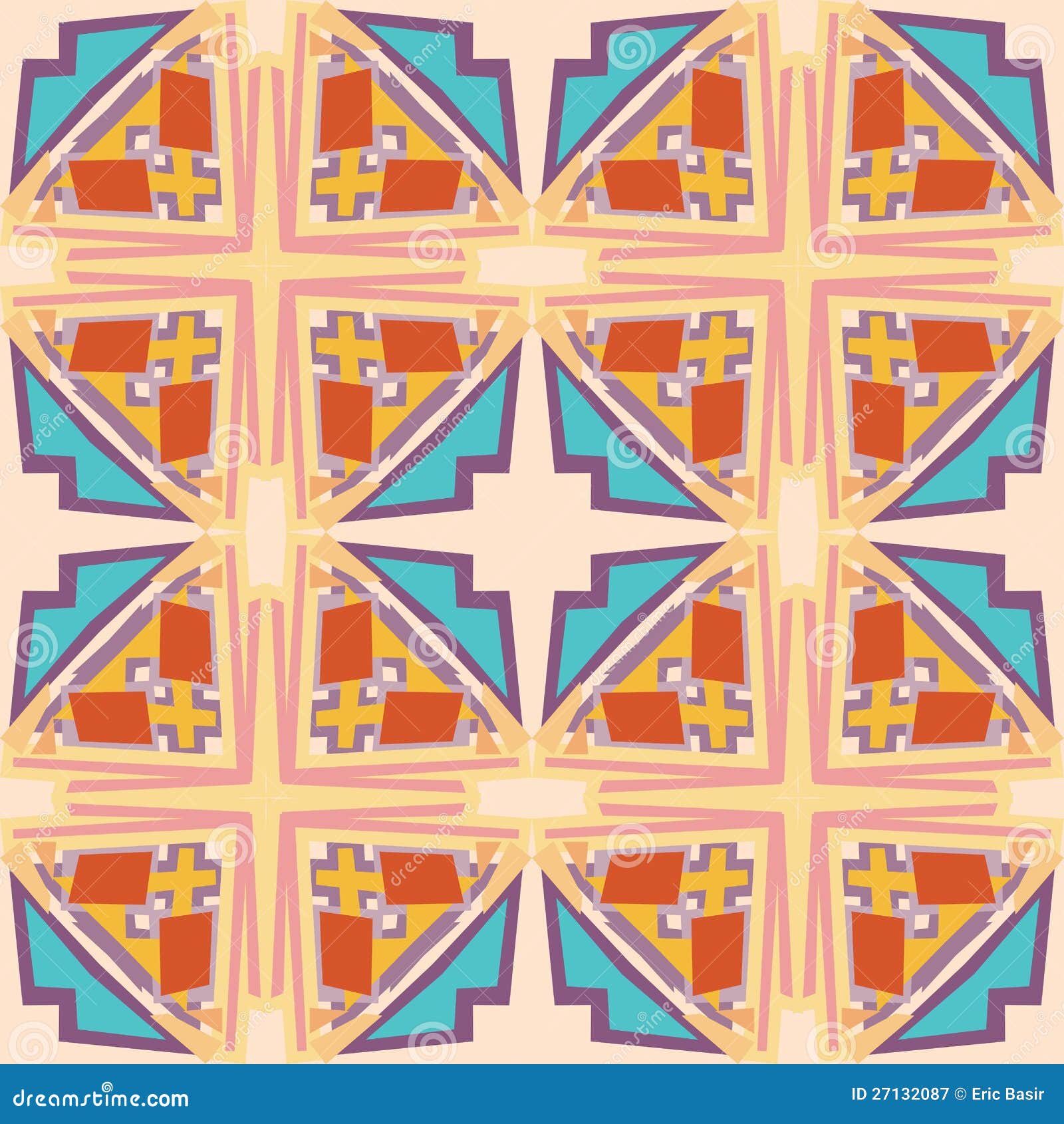 Block Geometric Pattern stock vector. Illustration of abstract - 27132087