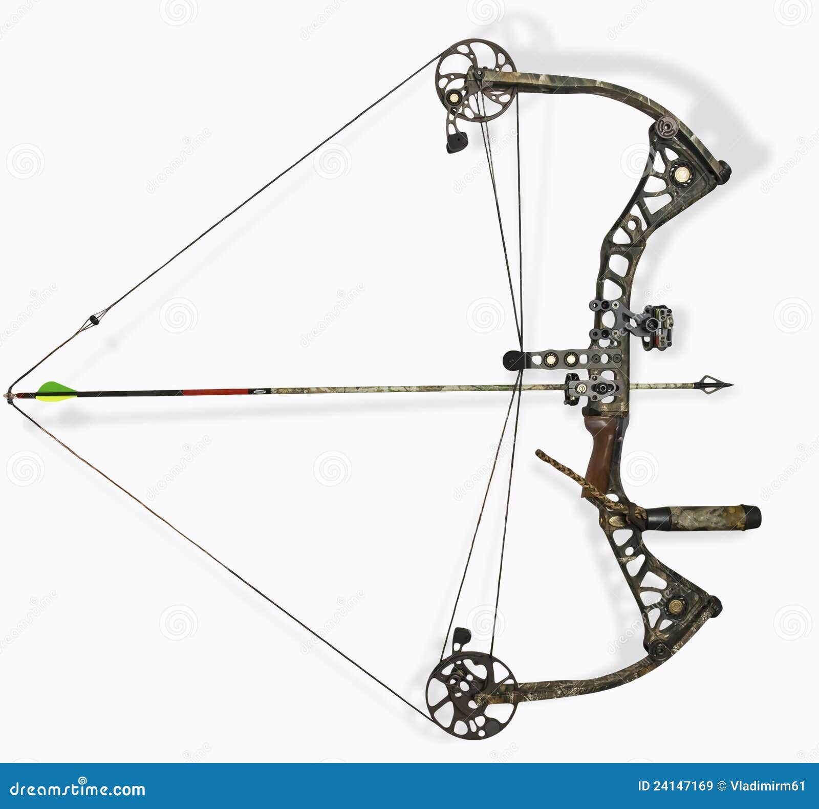 Block the hunting bow stock image. Image of crank, standard - 24147169