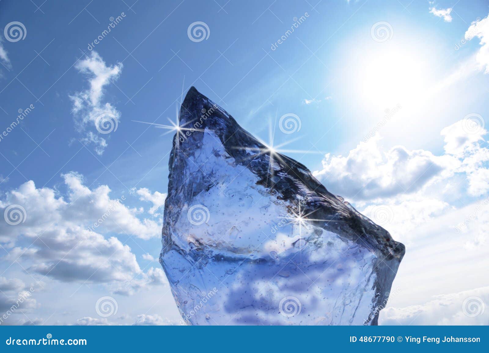 Block of ice stock photo. Image of beautiful, block, blue - 48677790