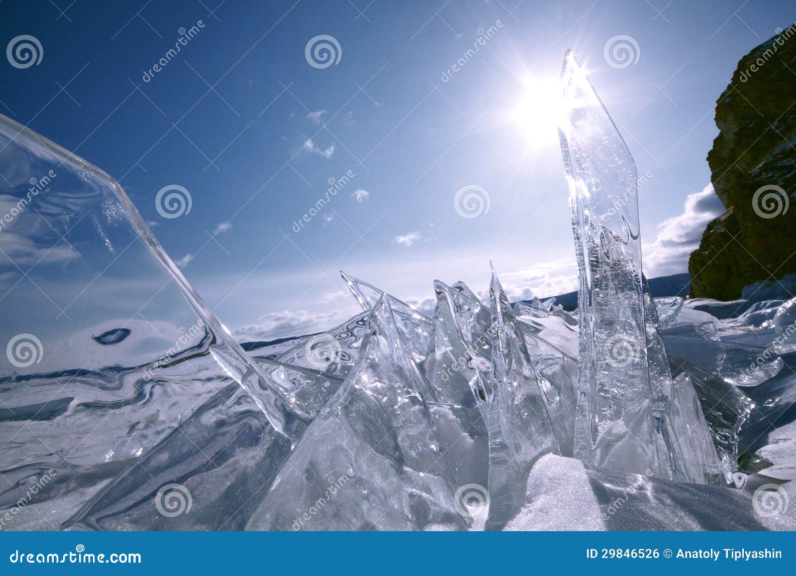 Block of ice stock photo. Image of nature, polar, rays - 29846526