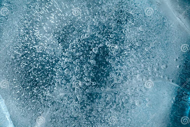 Block of Ice Texture with Small Round Air Bubbles Stock Image - Image ...