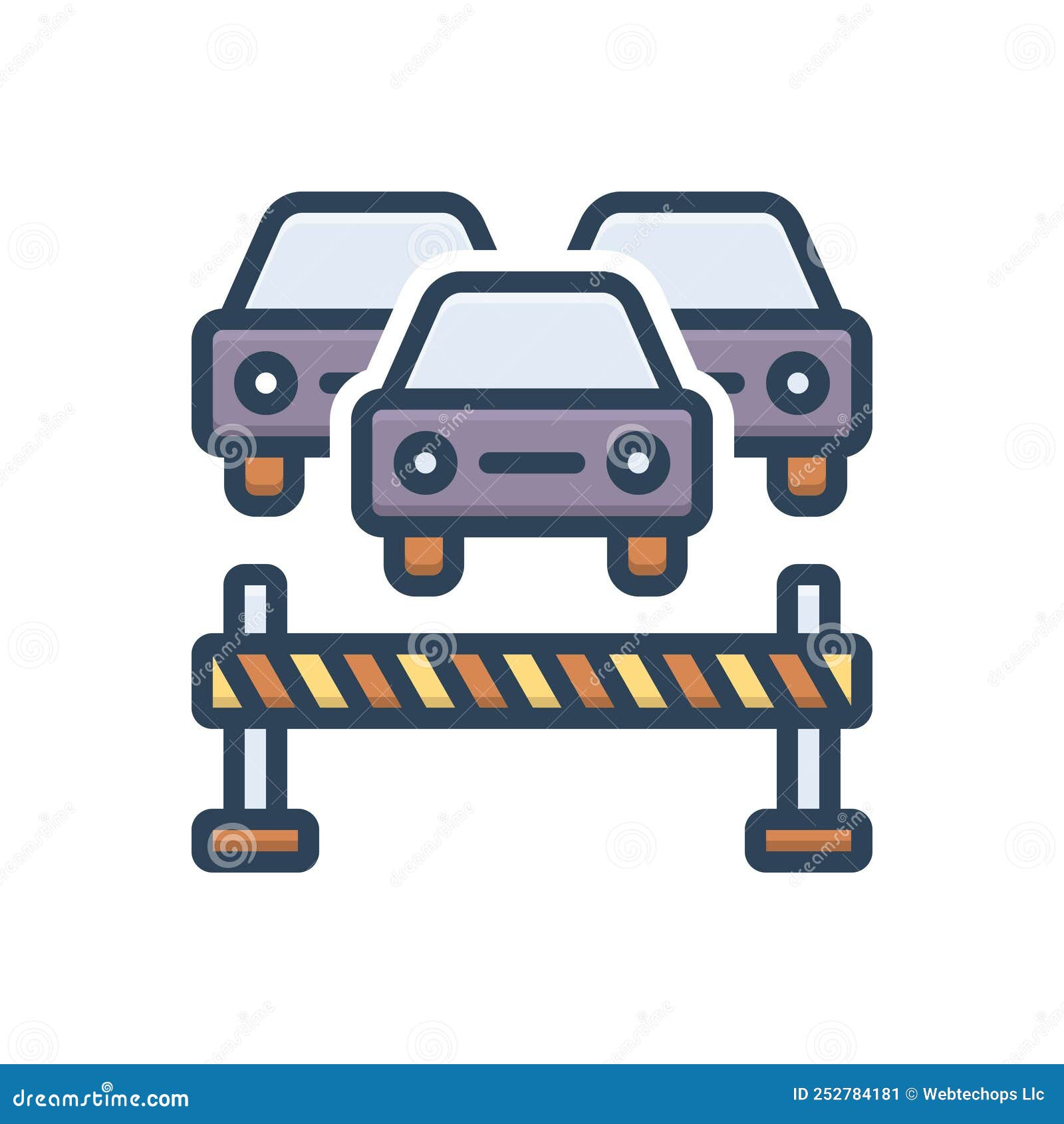 Color Illustration Icon for Block, Stop and Traffic Stock Vector ...