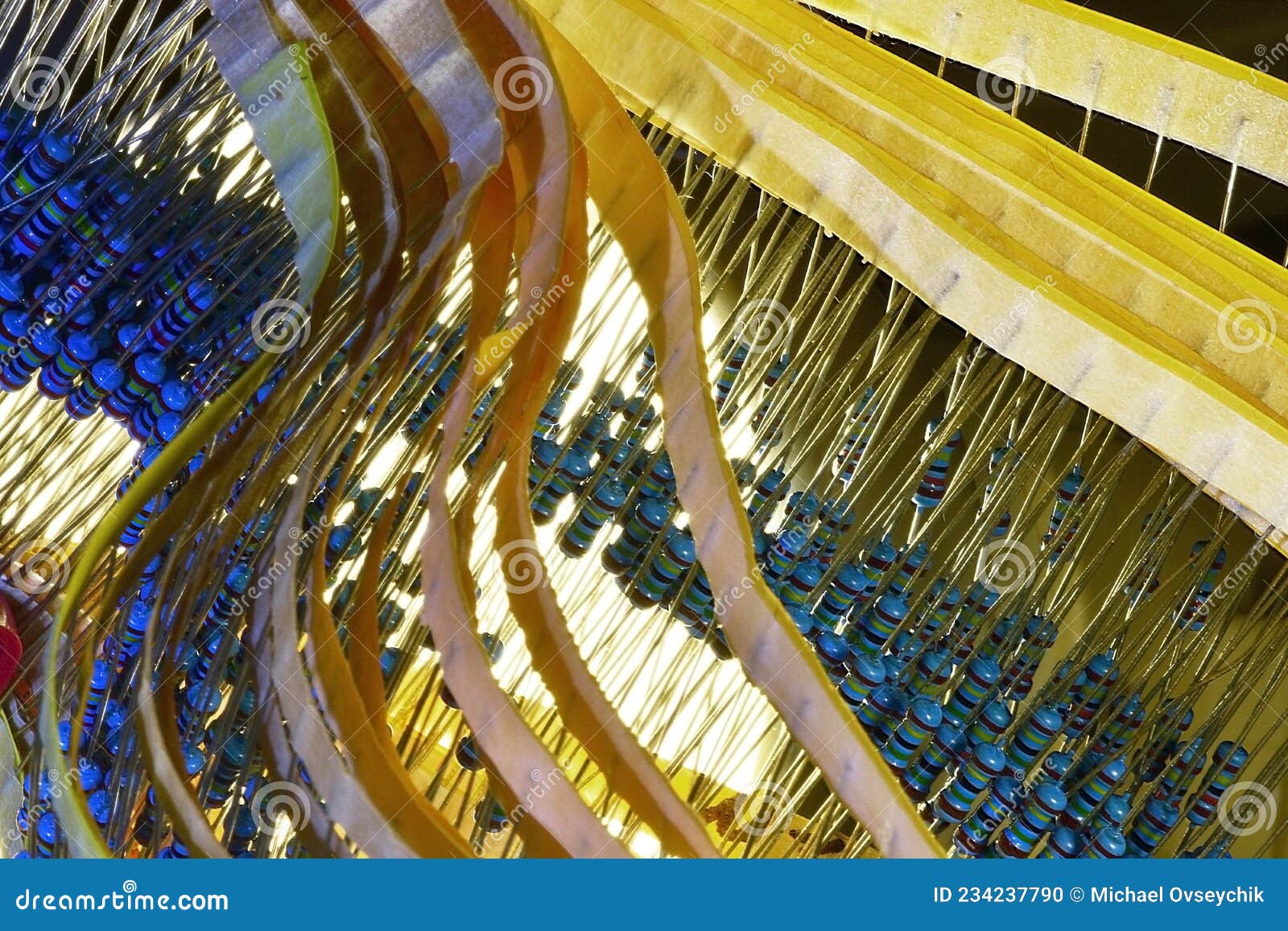 A Block of Industrial Packages of Low-power Fixed Resistors Stock Photo ...