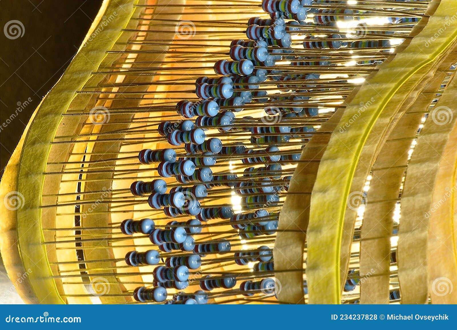 A Block of Industrial Packages of Low-power Fixed Resistors Stock Photo ...