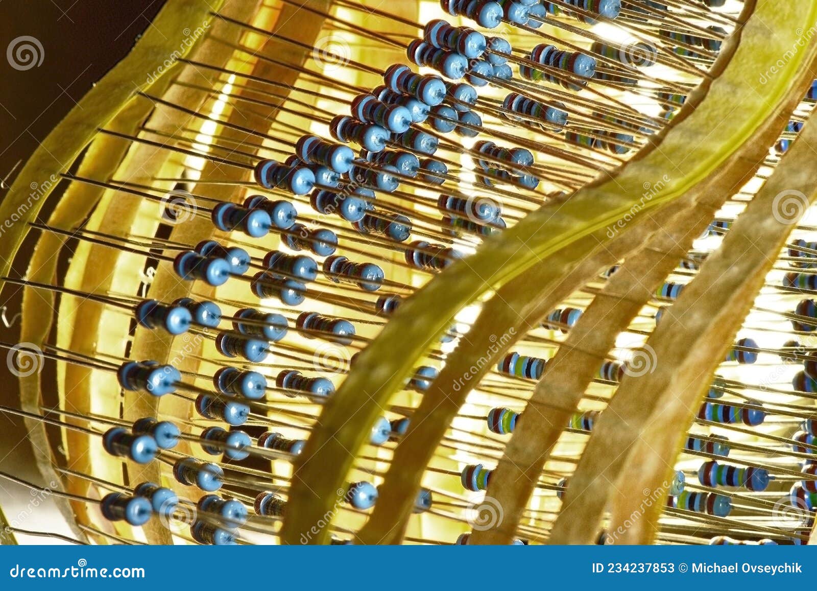 A Block of Industrial Packages of Low-power Fixed Resistors Stock Image ...