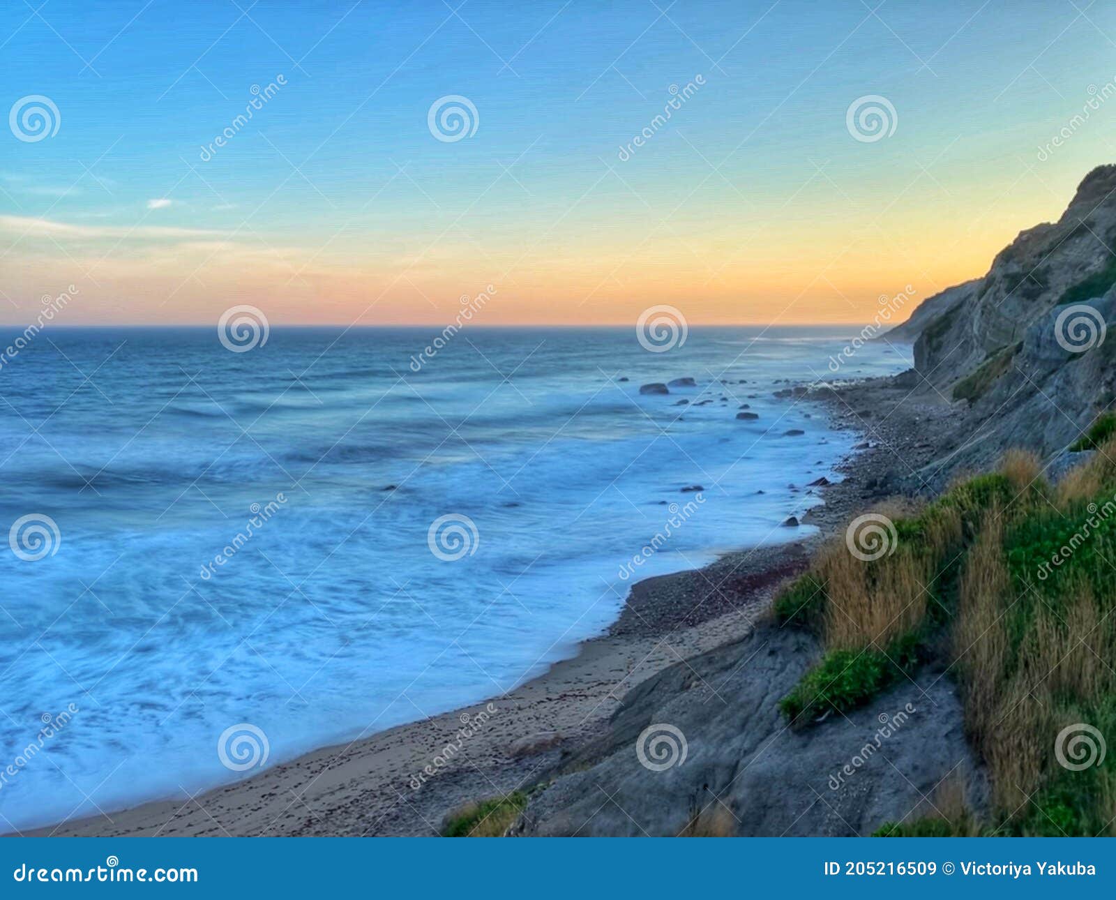 Sunset at cliffs stock image. Image of island, sunset - 205216509