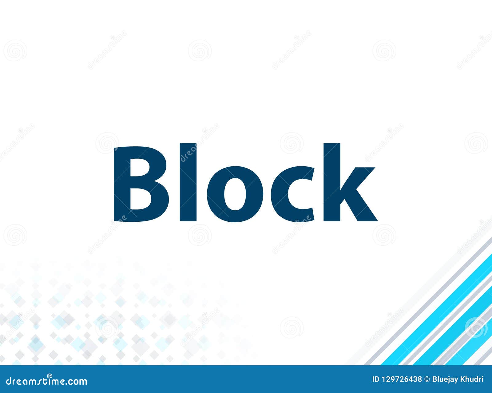Block Modern Flat Design Blue Abstract Background Stock Illustration ...