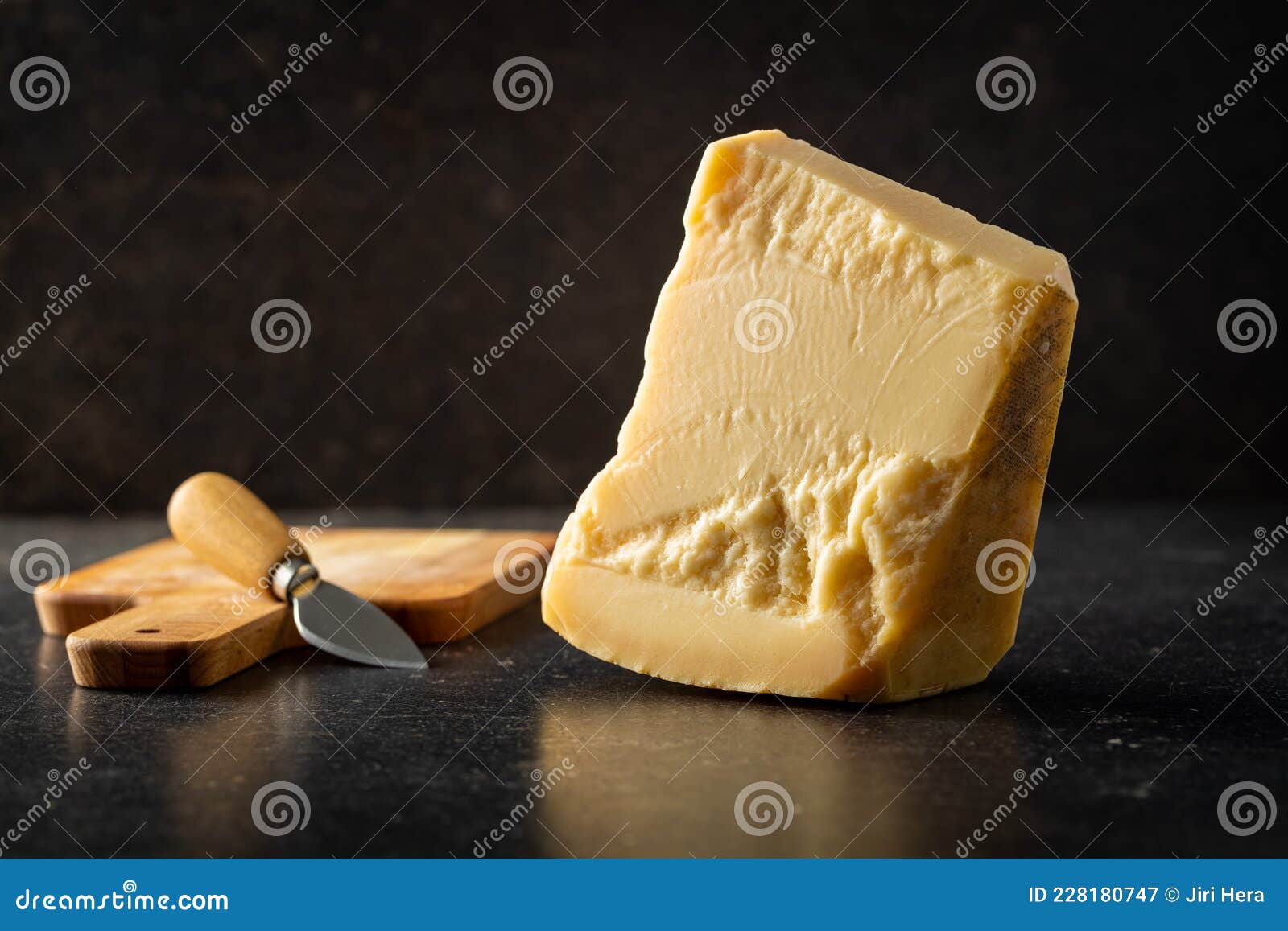 Block of Italian Parmesan Cheese Stock Image - Image of milk ...