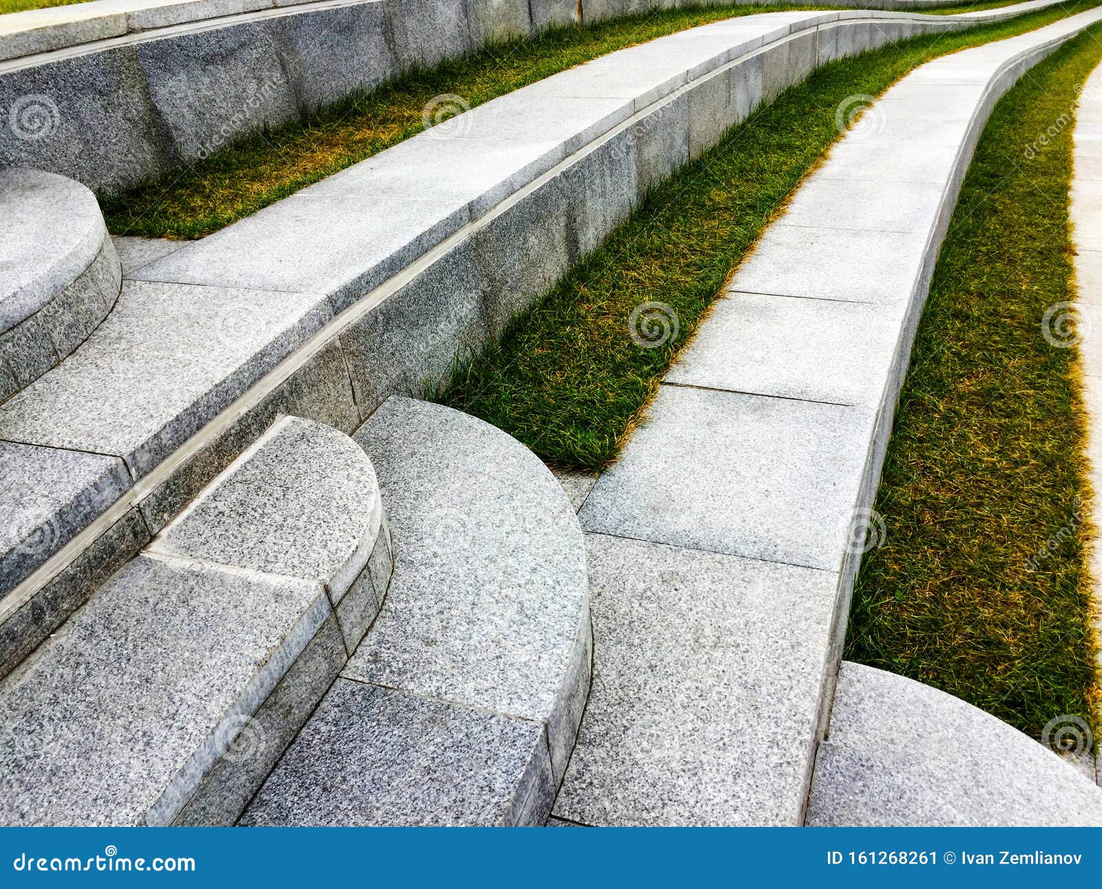 Block Lane on Lawn Green Grass in September Stock Image - Image of ...