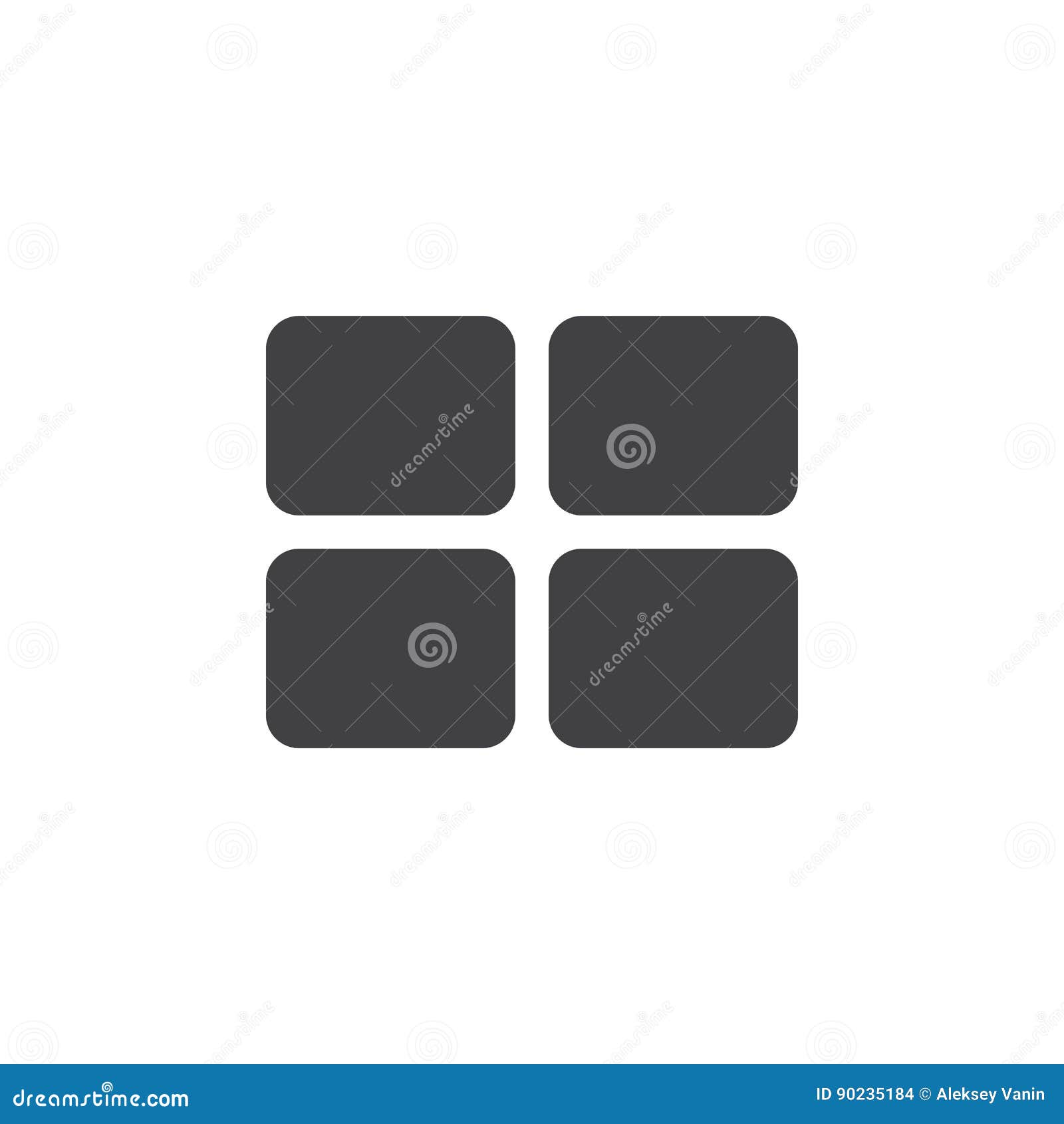 Block Layout Icon , Solid Logo Illustration, Pictogram Iso Stock ...