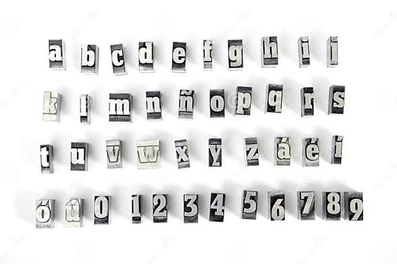 Block letters stock image. Image of news, machine, iron - 3202391
