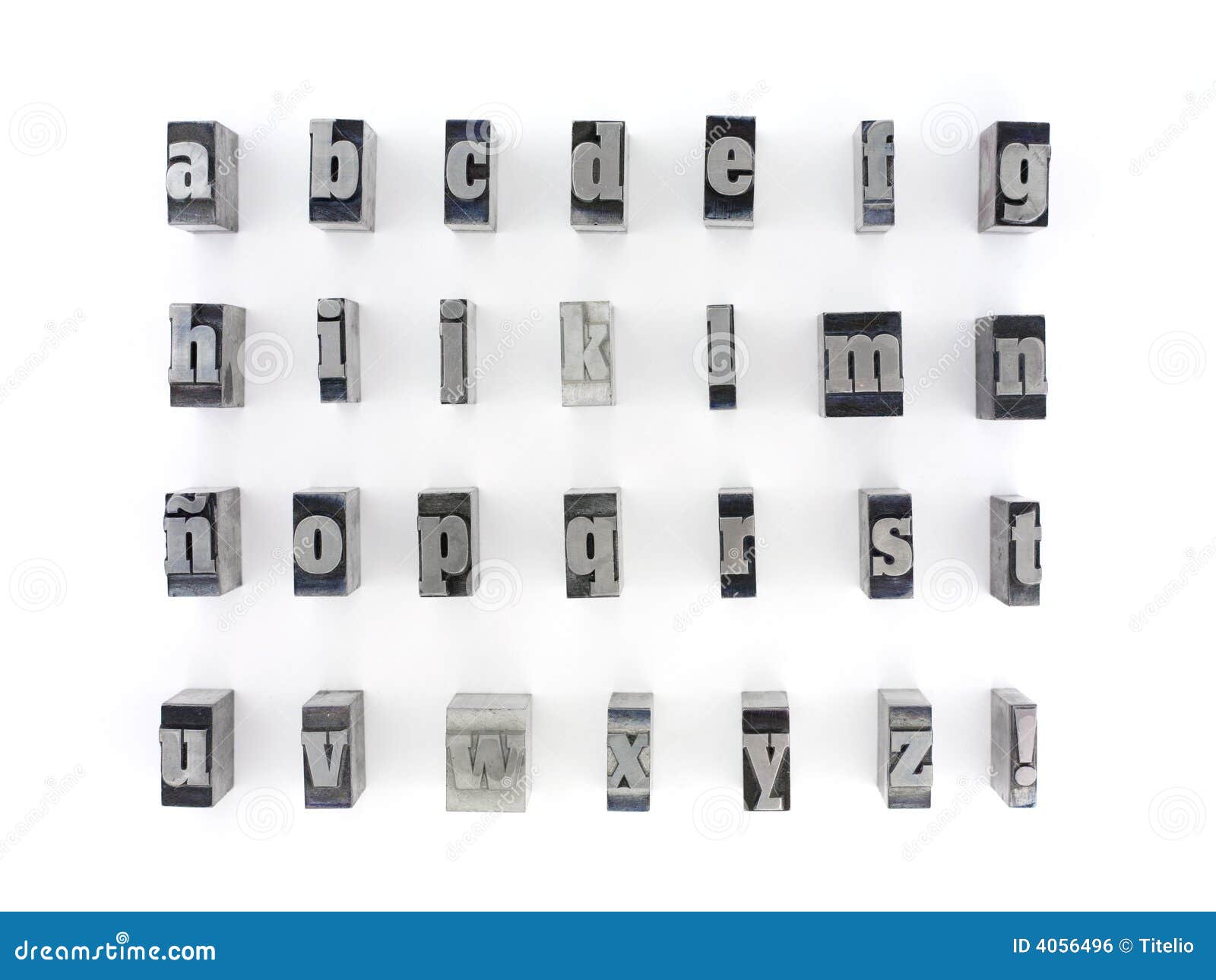 Block letters stock photo. Image of block, machinery, offset - 4056496