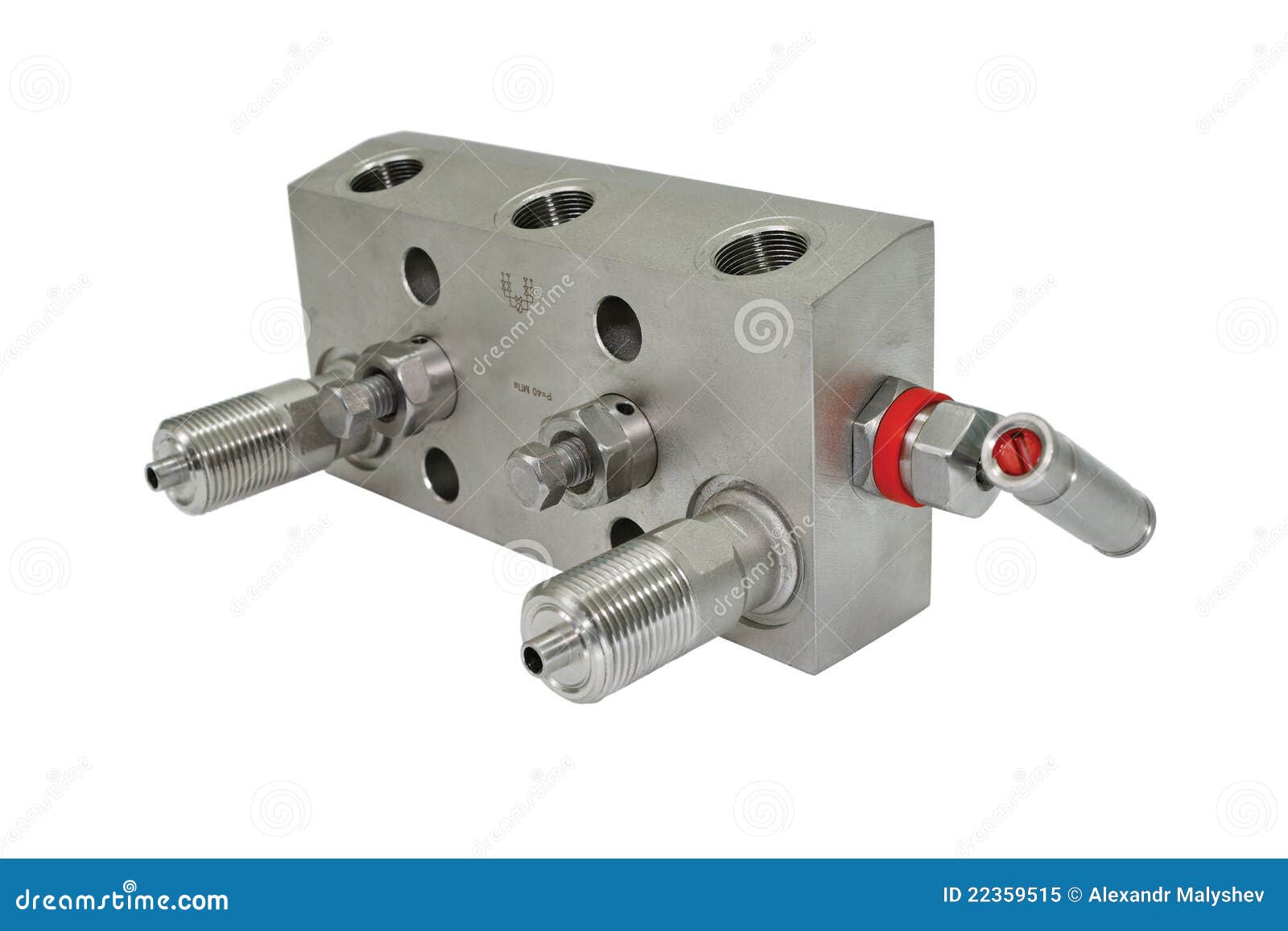 Block manifold. stock image. Image of object, industrial - 22359515