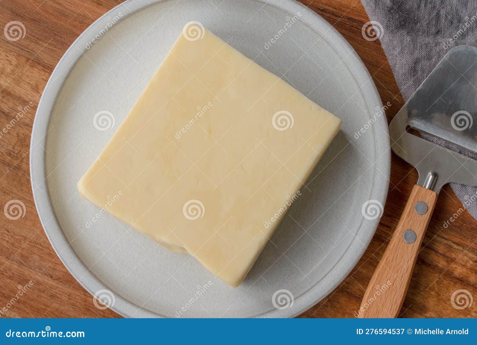 A Block of Organic Mild Cheddar Cheese Stock Image - Image of isolated ...