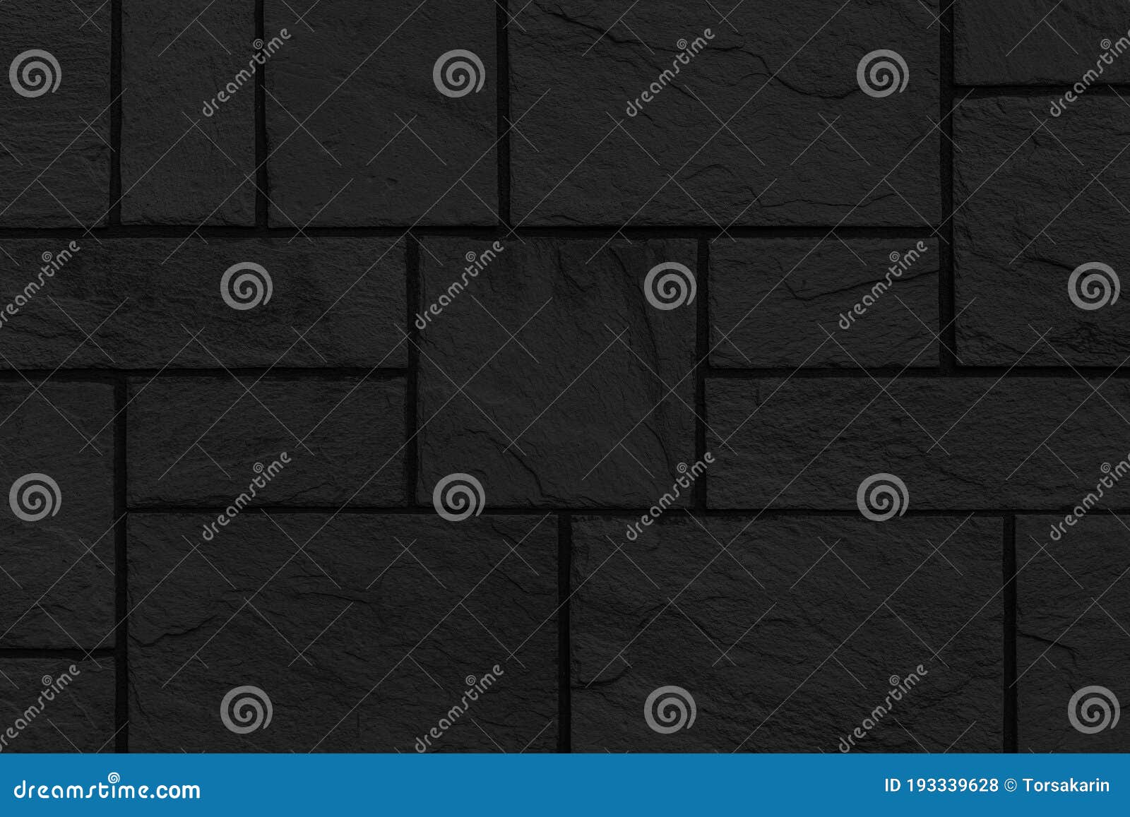 Block Pattern of Black Stone Cladding Wall Tile Texture Stock Photo ...
