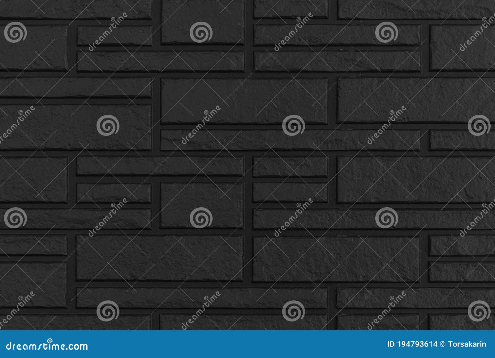 Pattern of Black Stone Cladding Wall Tile Texture and Seamless ...