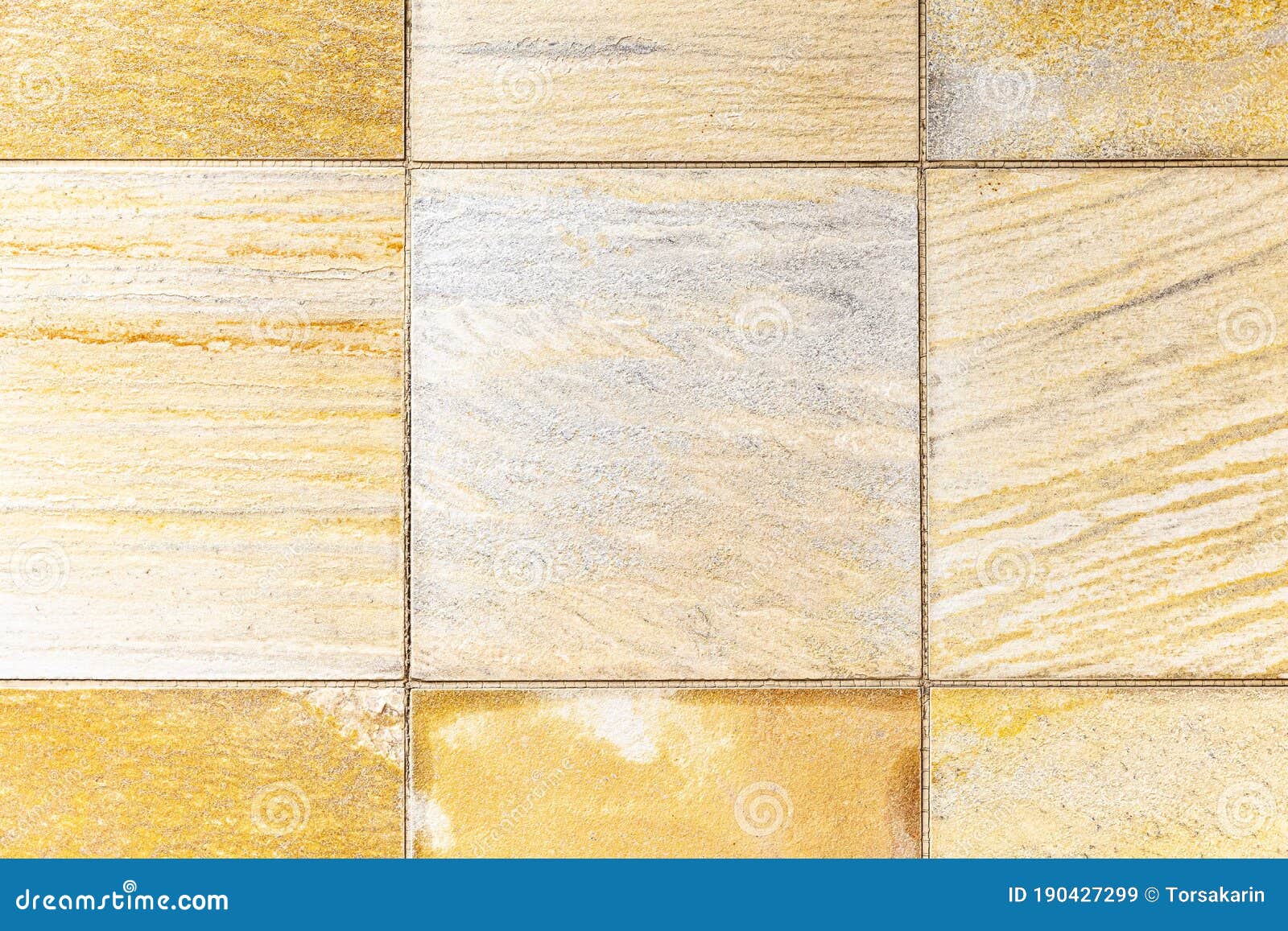 Block Pattern Of Brown Stone Cladding Wall Stock Image - Image of ...