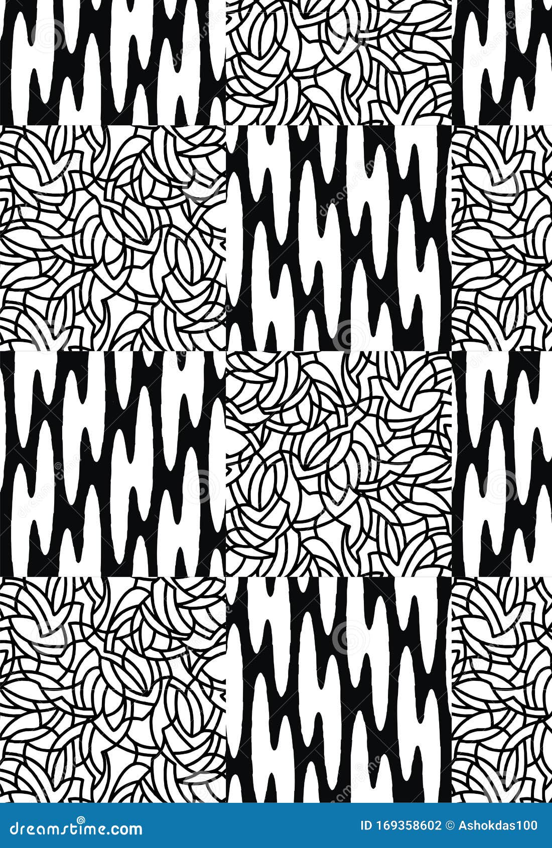 BLOCK PATTERN DESIGN ALLOVER BACKGROUND for PRINT Stock Illustration ...
