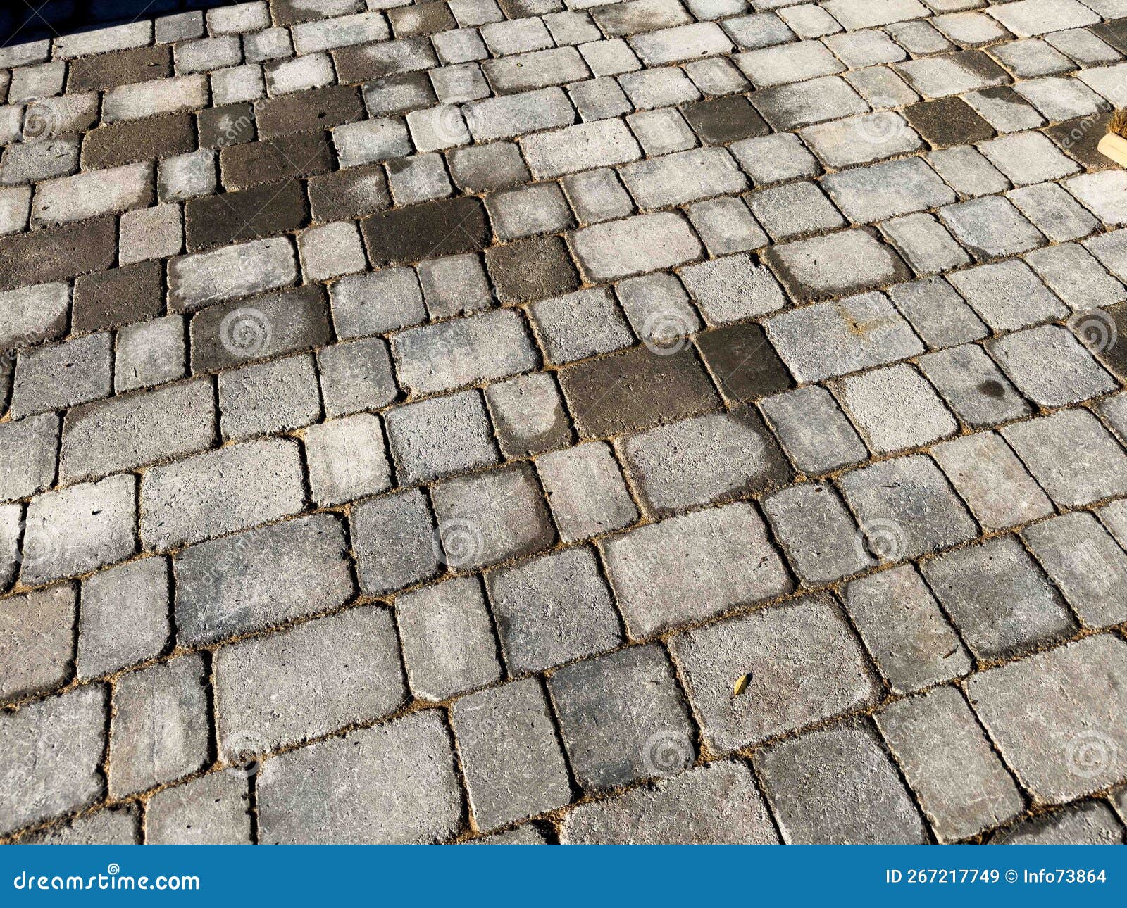 Block Paved Drive in Charcoal Grey Colour Paving Stock Image - Image of ...