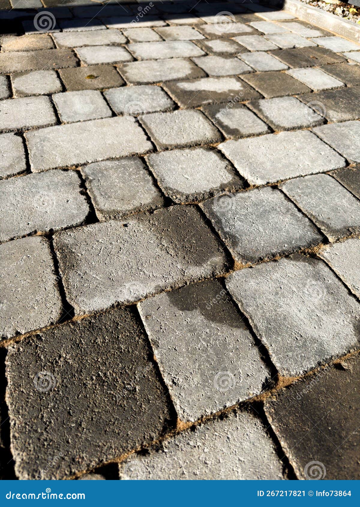 Block Paved Drive in Charcoal Grey Colour Paving Stock Image - Image of ...