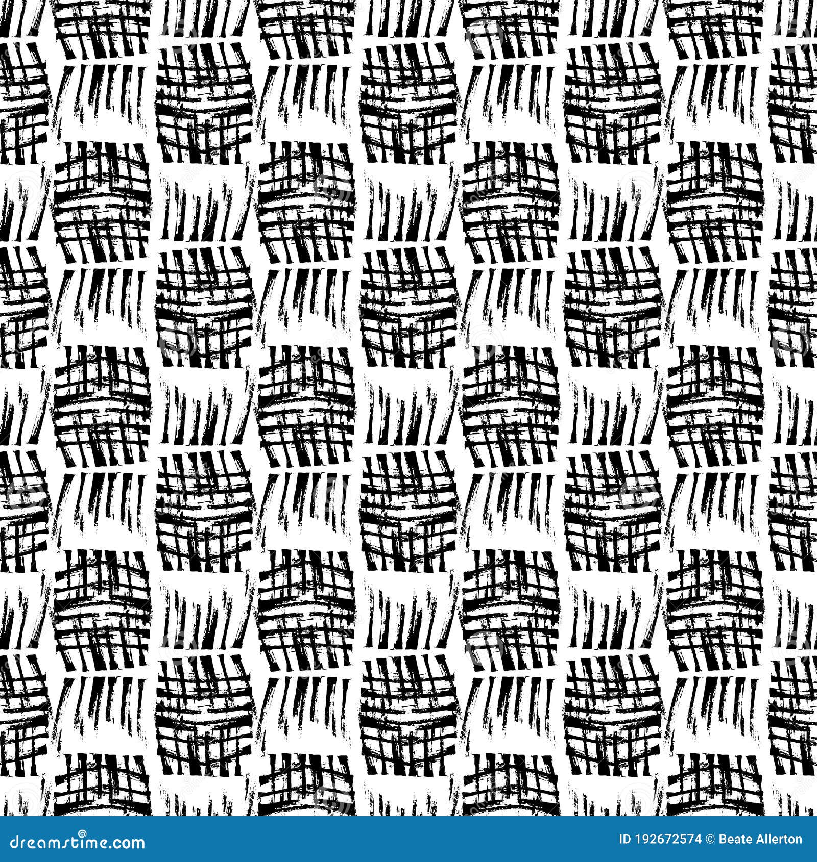 Block Print Style Woven Rectangles Seamless Pattern Background ...