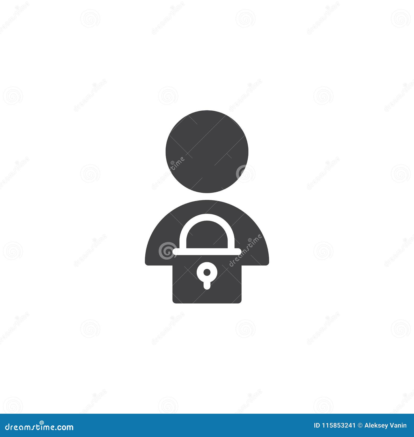 Block profile vector icon stock vector. Illustration of blocking ...