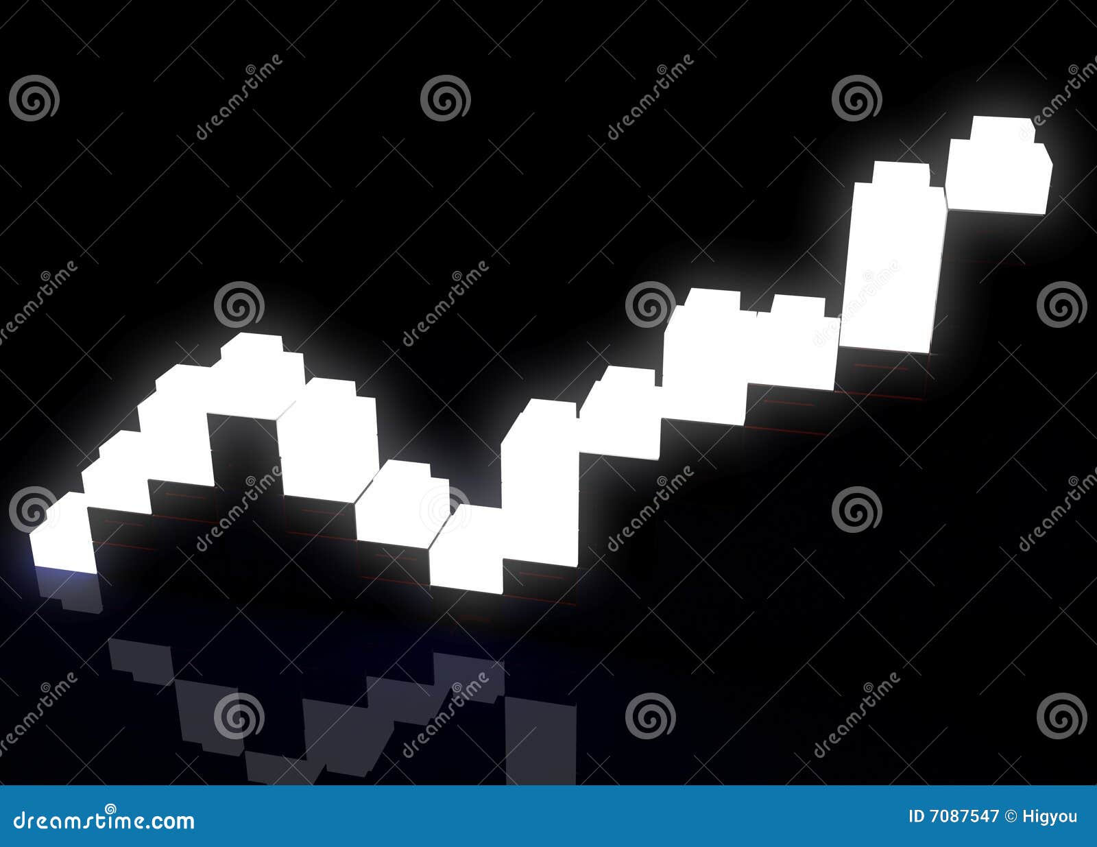 Block Progress Diagram stock illustration. Illustration of progress ...