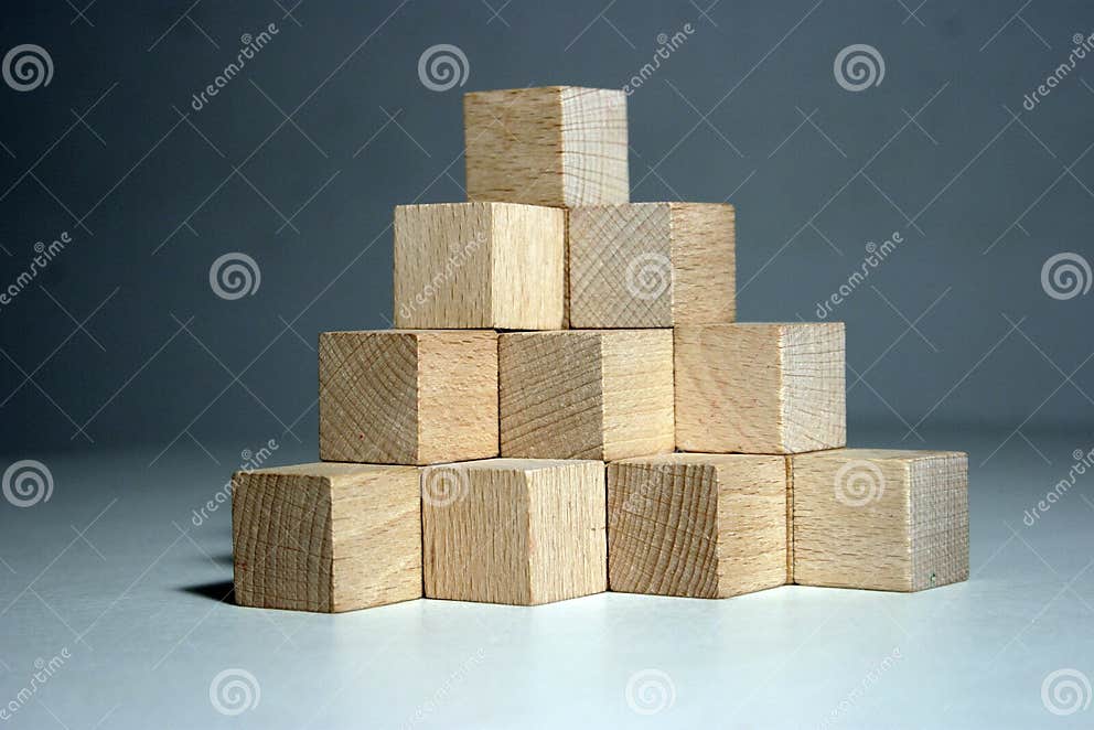 Block pyramid stock photo. Image of stack, pyramid, qube - 66398