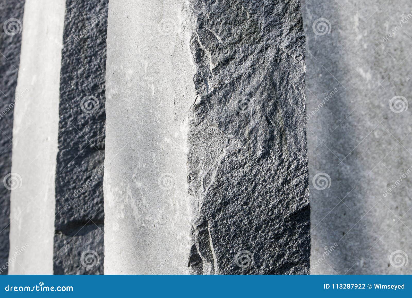 Rough Block of Belgian Bluestone Stock Photo - Image of varving ...