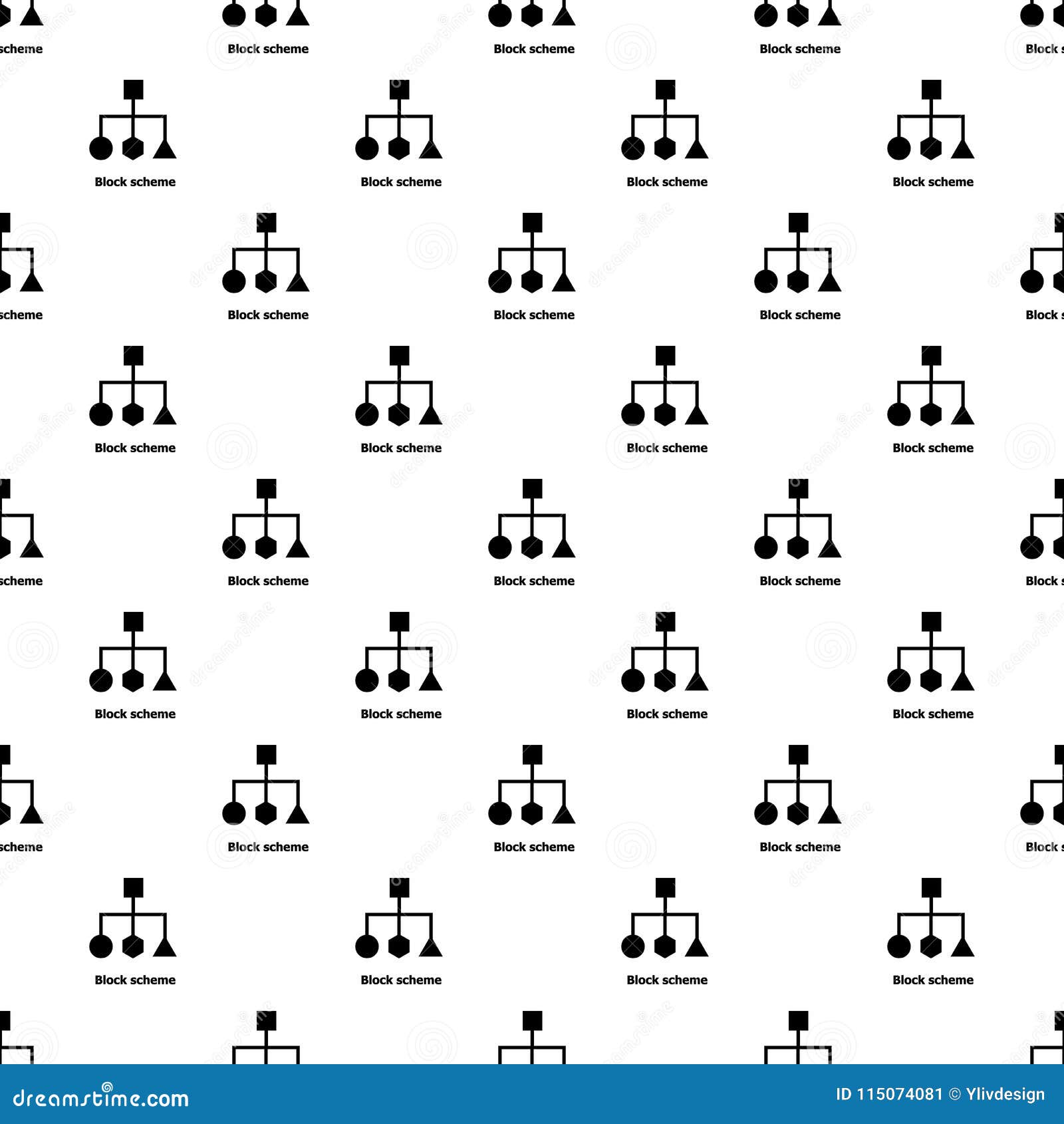 Block Scheme Pattern Vector Seamless Stock Vector - Illustration of report, object: 115074081