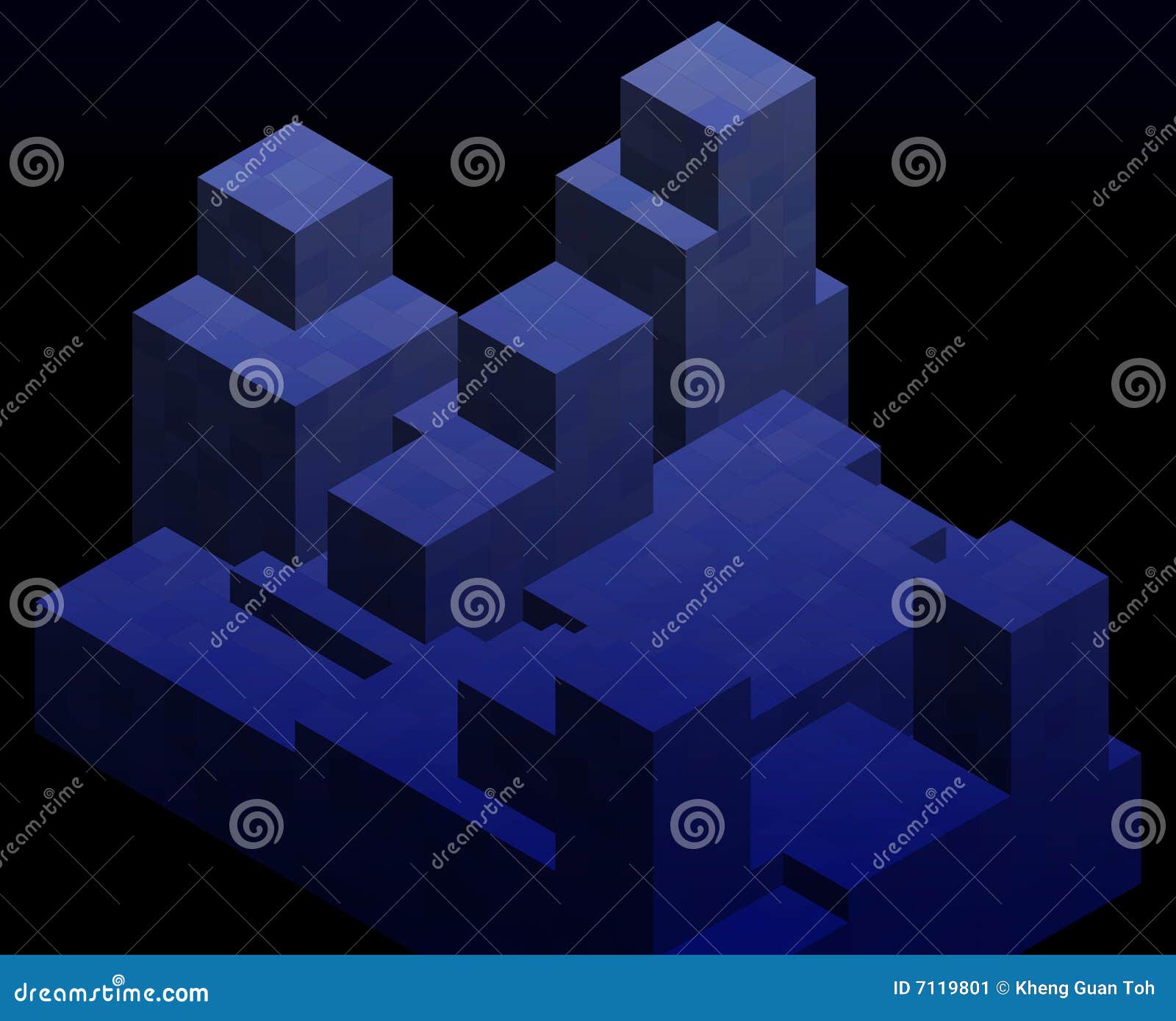 Block shapes stock illustration. Illustration of information - 7119801