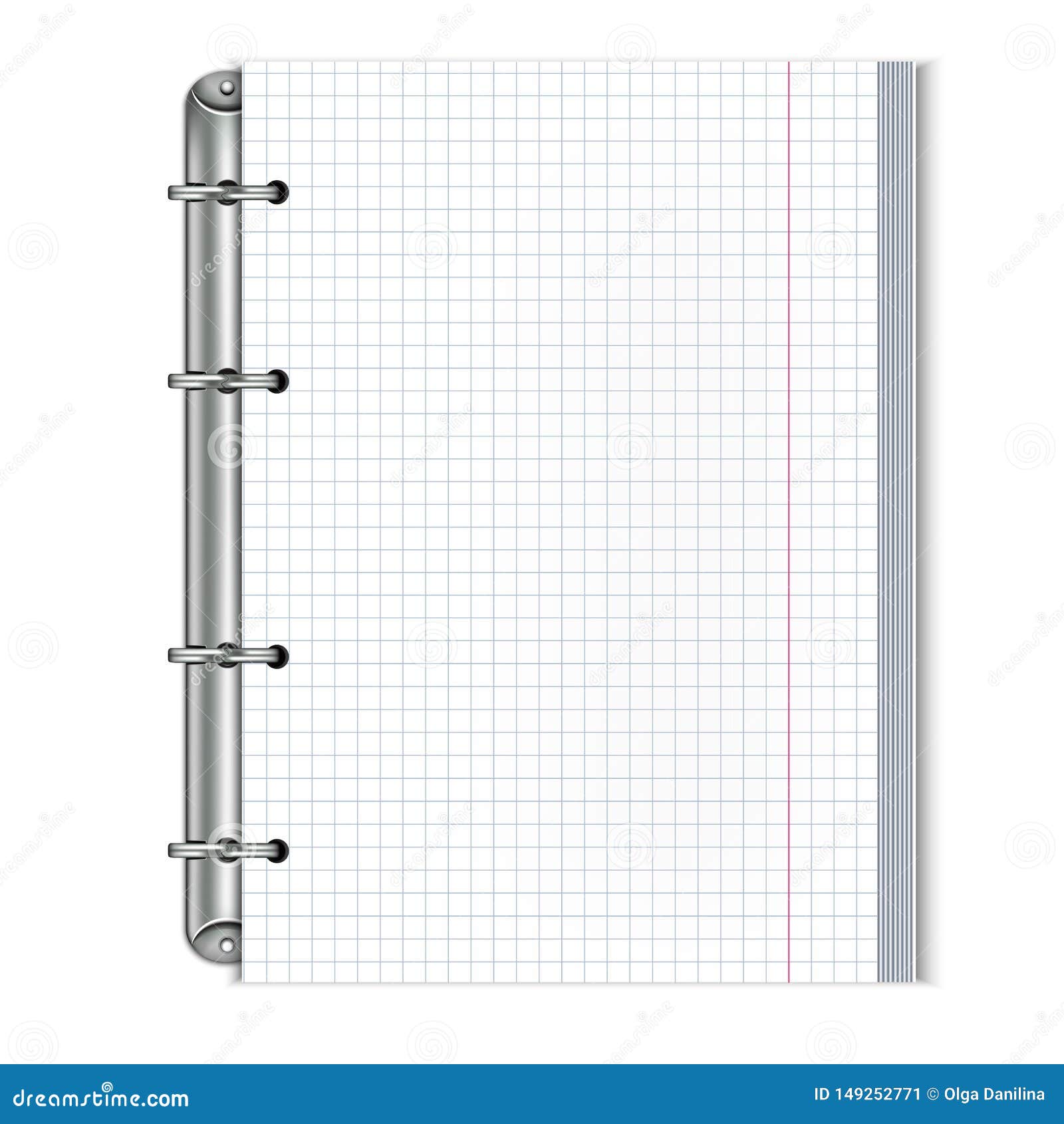 Notebook with Rings Vector5 Stock Vector - Illustration of office ...