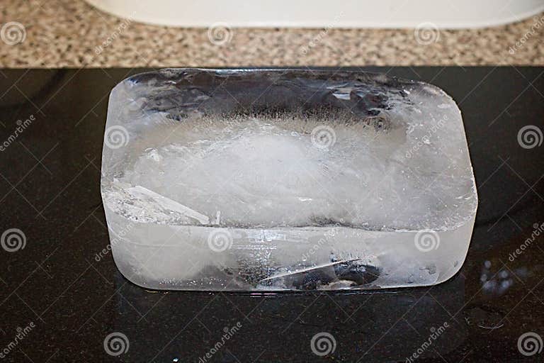 Block of Solid Ice stock image. Image of food, freezing - 169442443