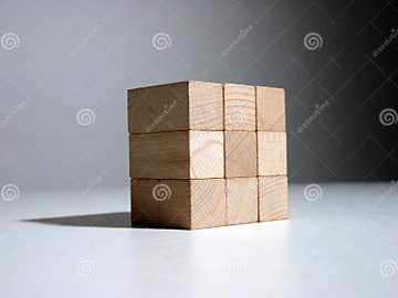Block stack stock image. Image of qube, wood, wooden, blocks - 66319