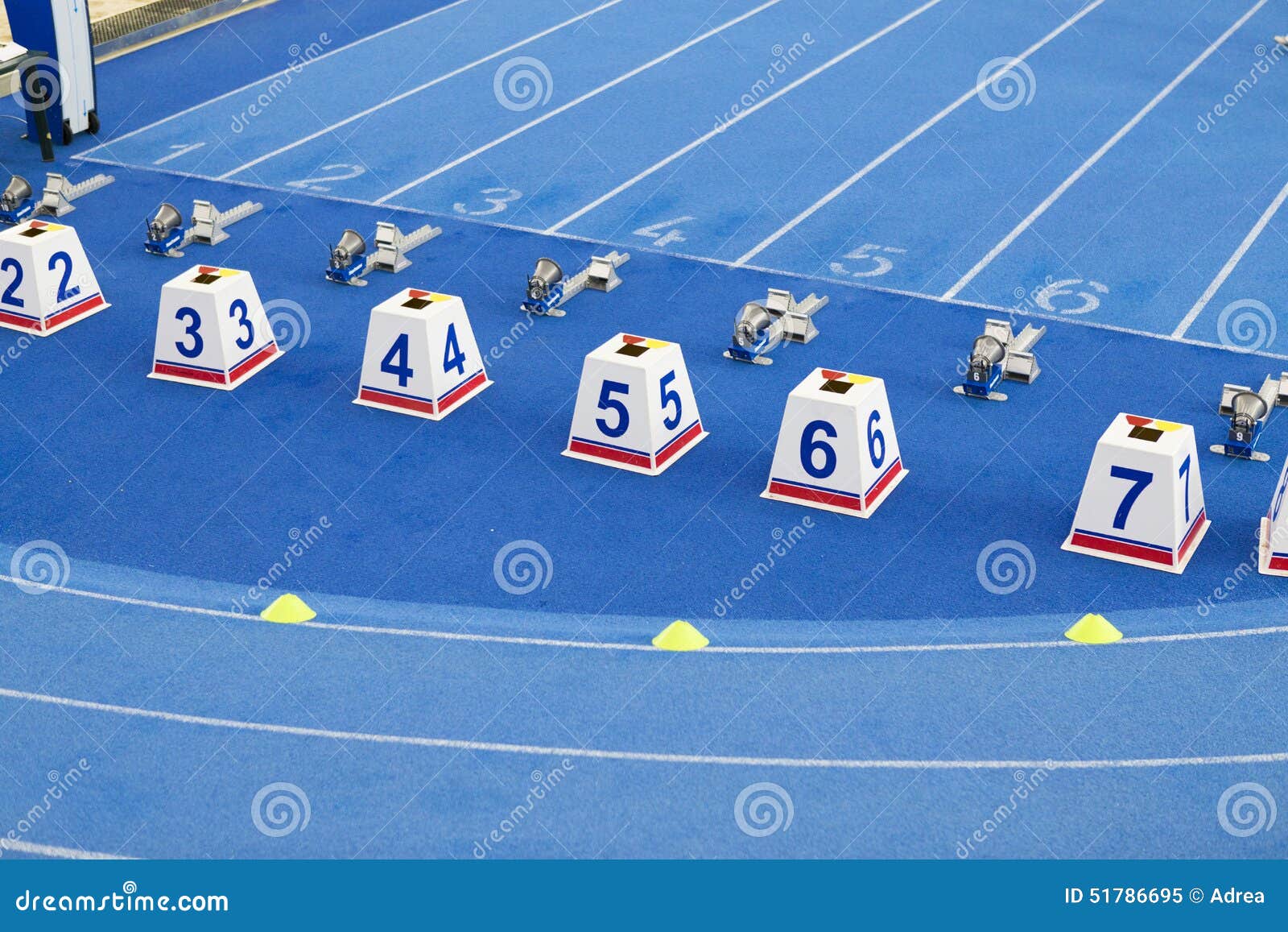 Indoor block starts line stock image. Image of field - 51786695