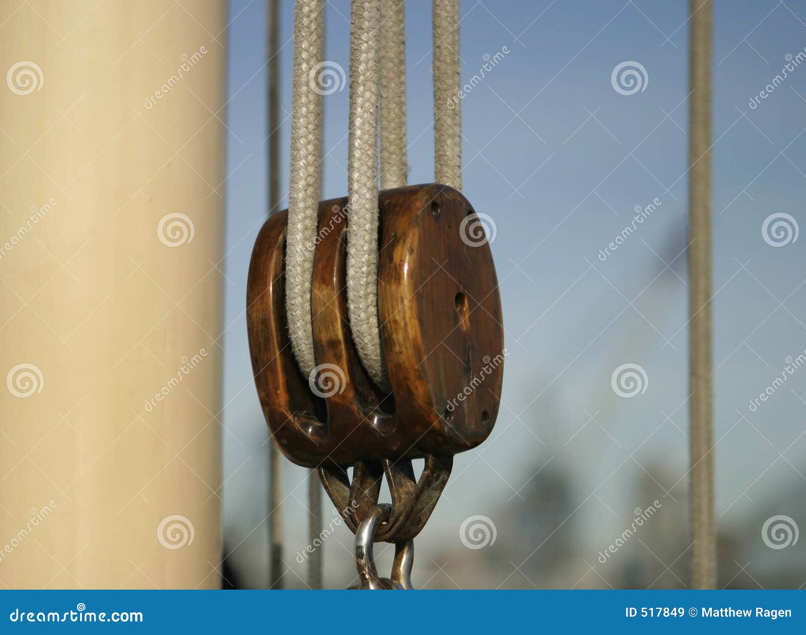 Block and Tackle stock image. Image of mast, sail, aged - 517849