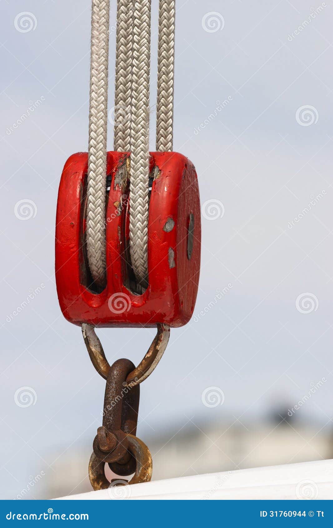 Block and tackle stock photo. Image of boat, pleasure - 31760944
