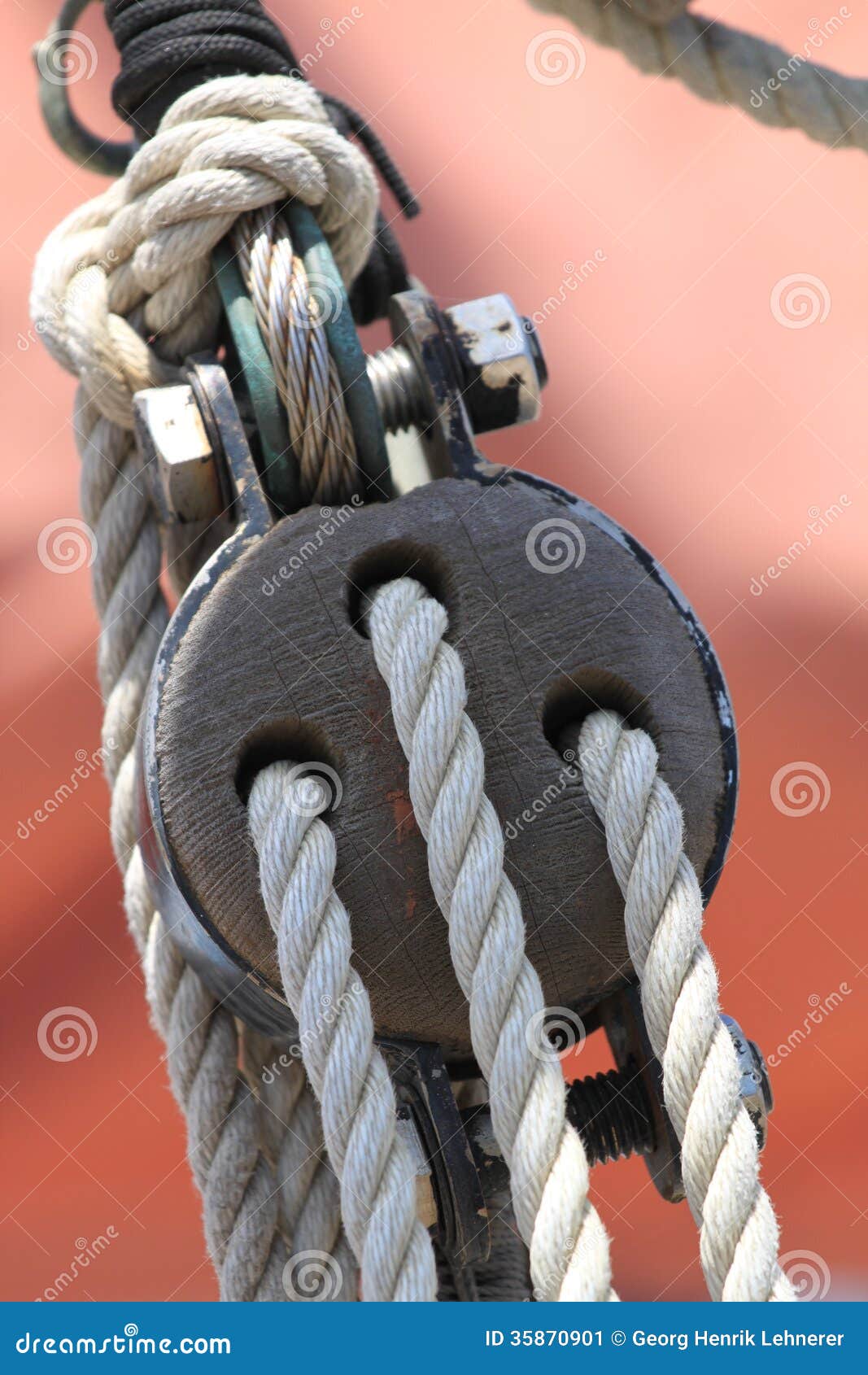 Block and Tackle stock image. Image of boom, block, marine - 35870901