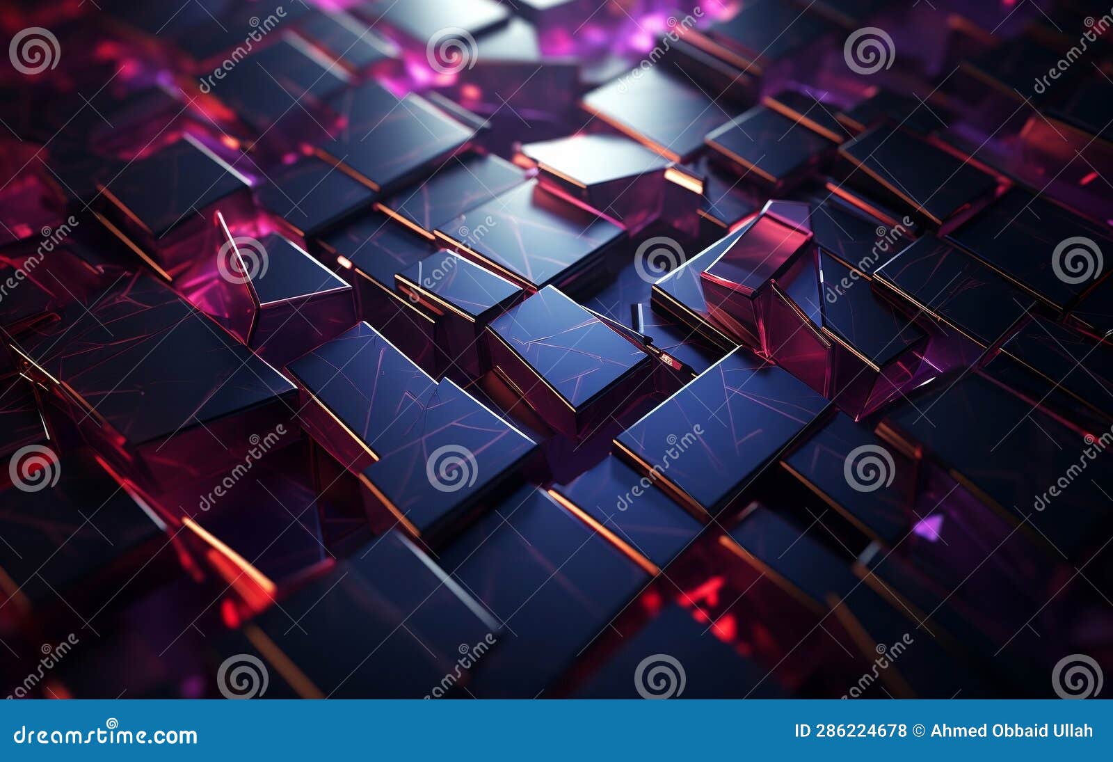 Block Technology Futuristic Background Stock Illustration ...