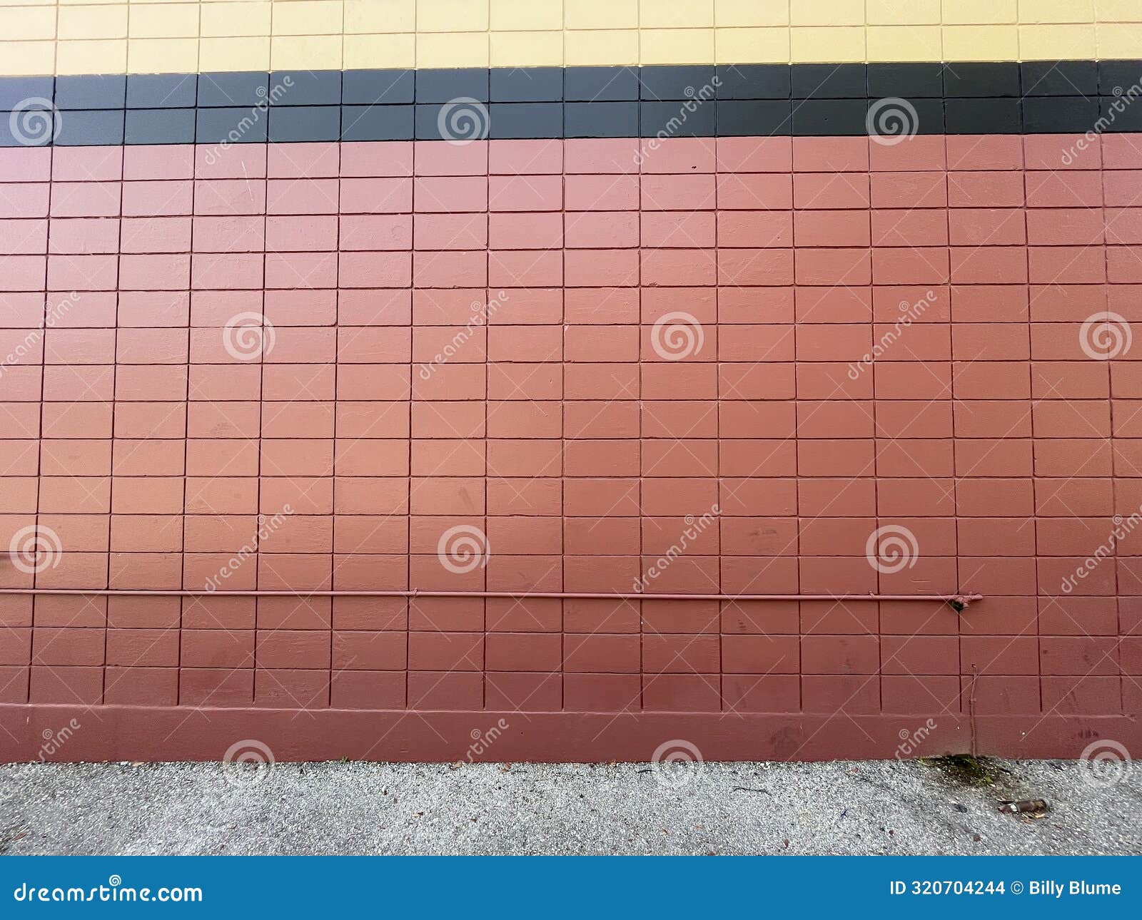 Block Wall Red Black and Yellow Pattern Stock Photo - Image of ...