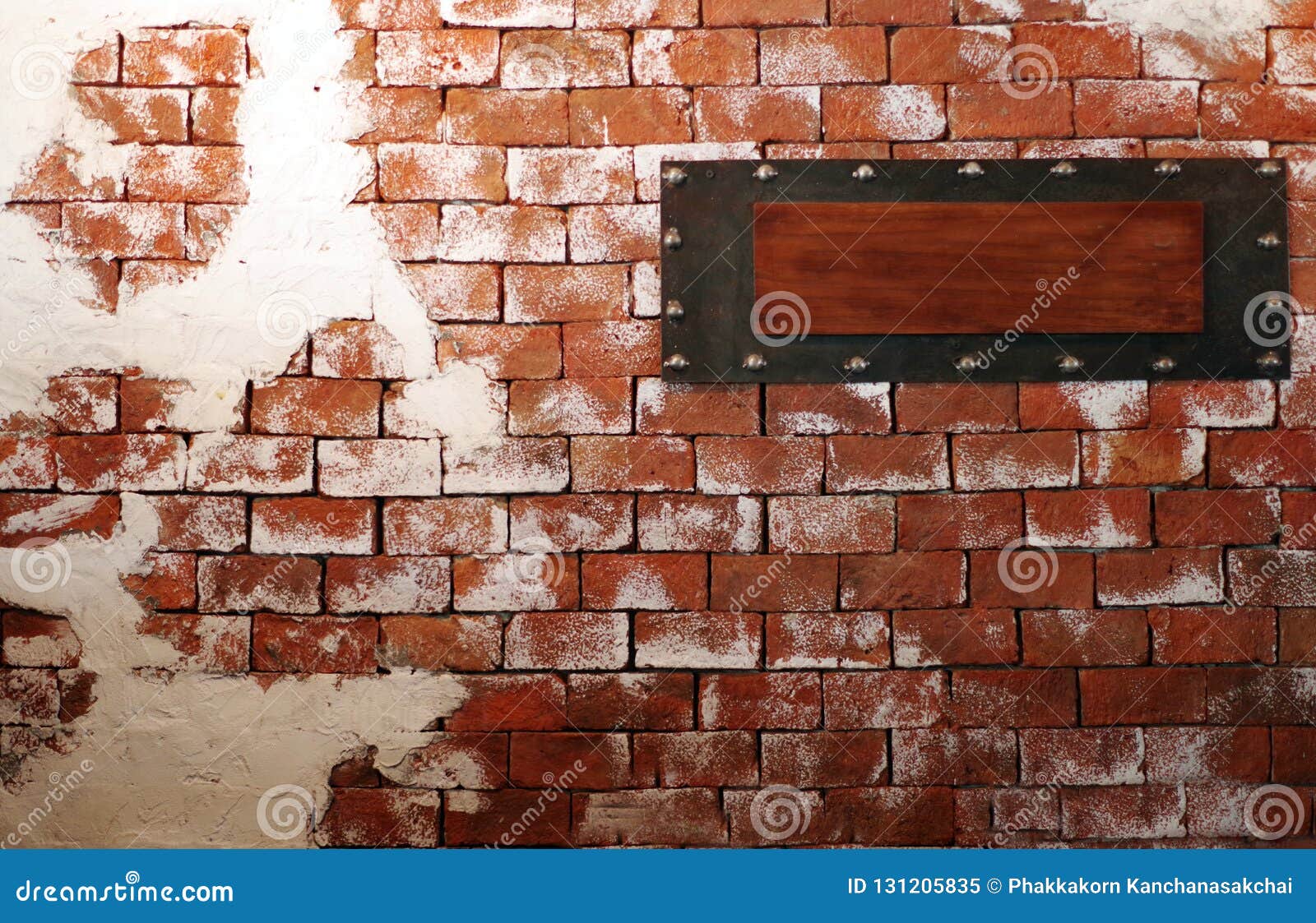 Wall Texture Background with Signboard Stock Image - Image of surface ...