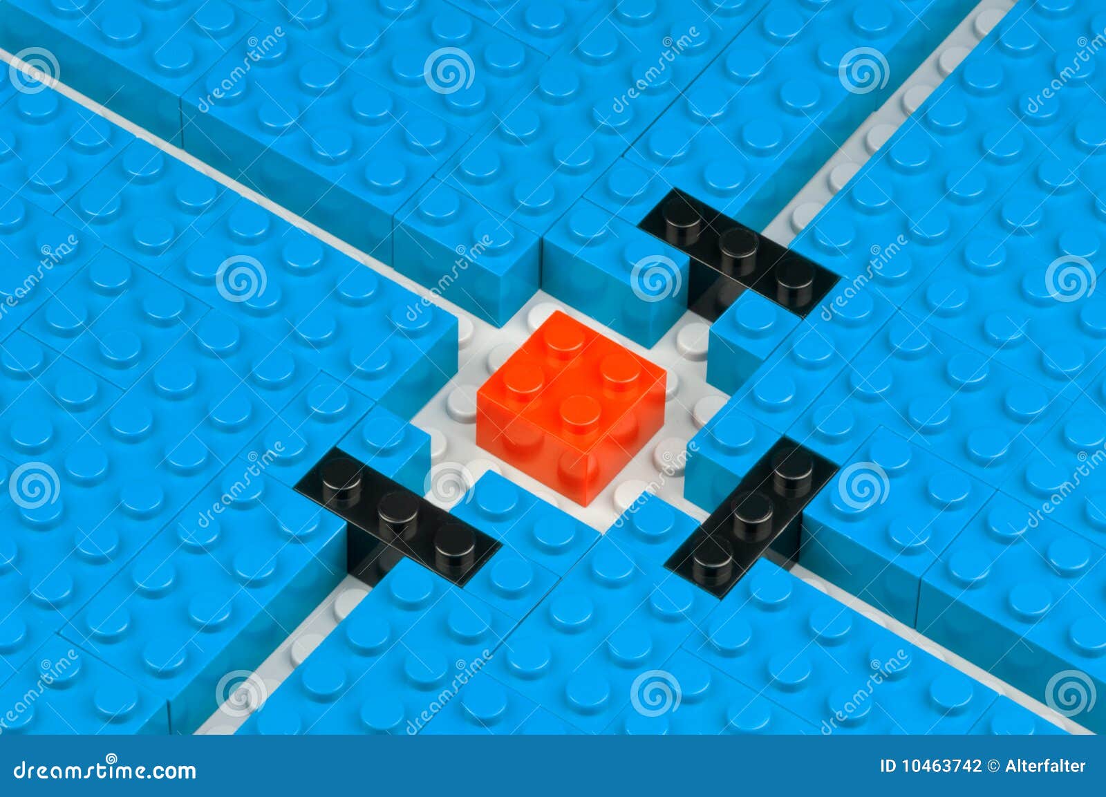 Blockade stock photo. Image of balk, barricade, blue - 10463742