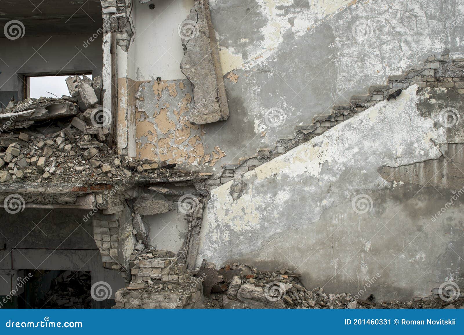 Blockage of Bricks, Pieces of Concrete and Other Construction Debris of ...
