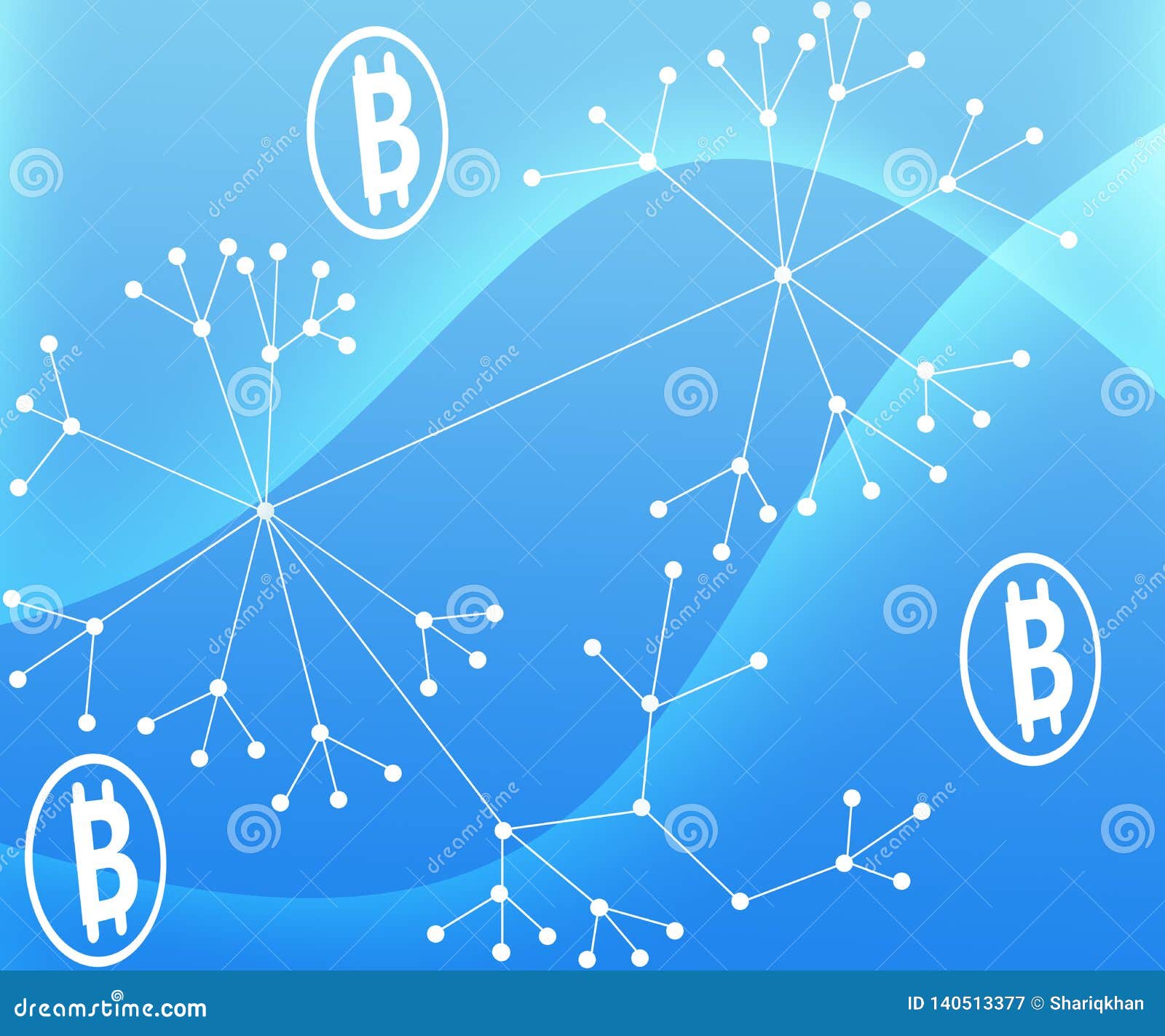 Blockchain Bitcoin Cryptocurrency Decentralized Background Abstract ...