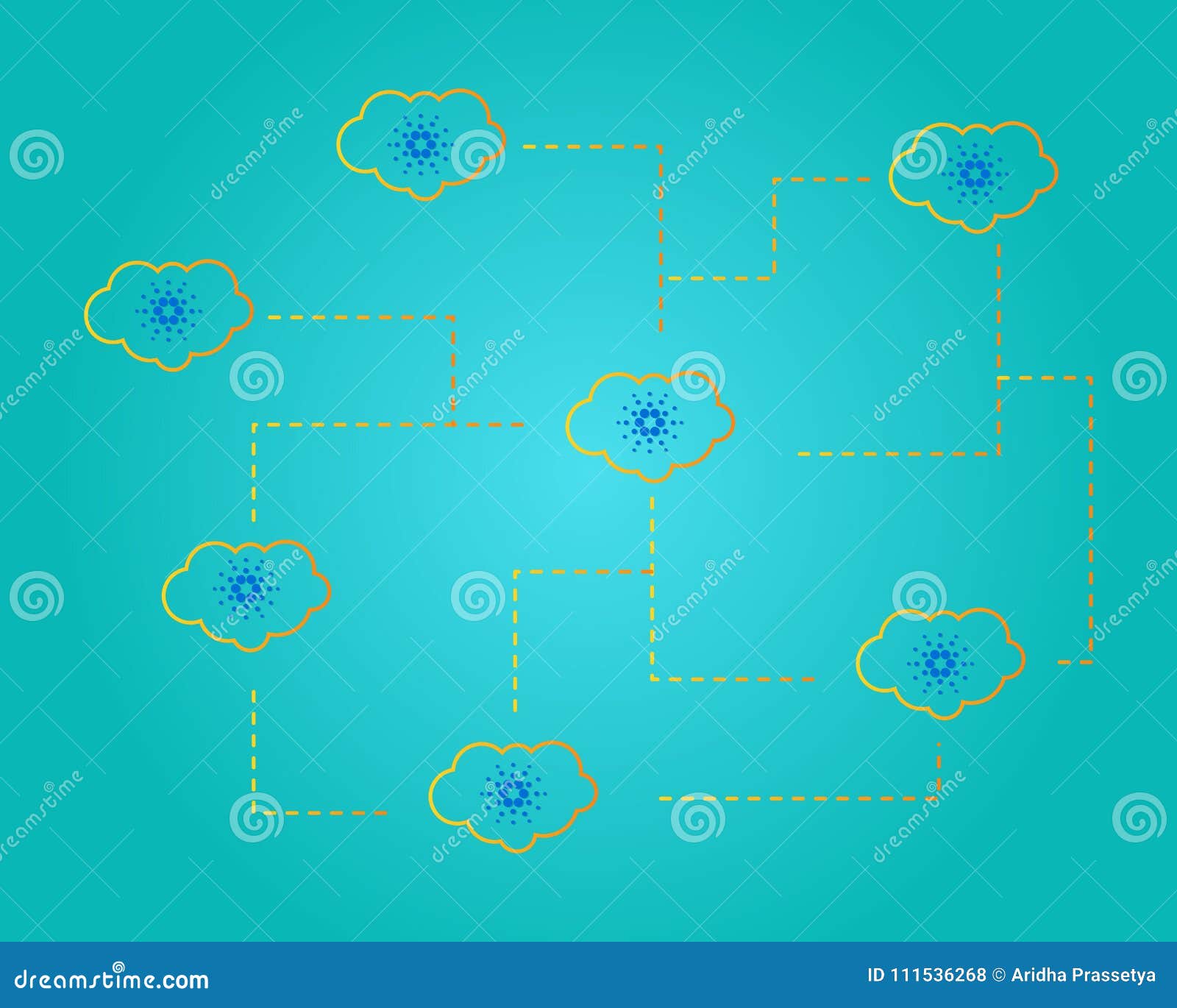 Blockchain Cardano with Cloud Style Background Editorial Stock Photo ...