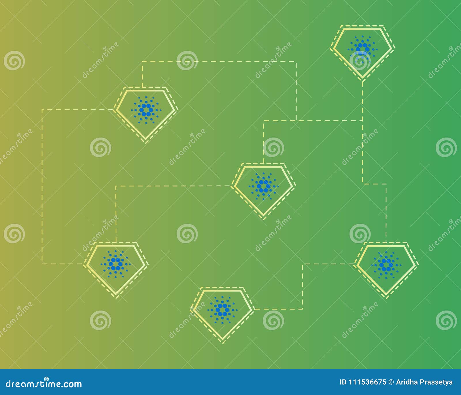 Blockchain Cardano Cryptocurrency Style Background Stock Vector ...