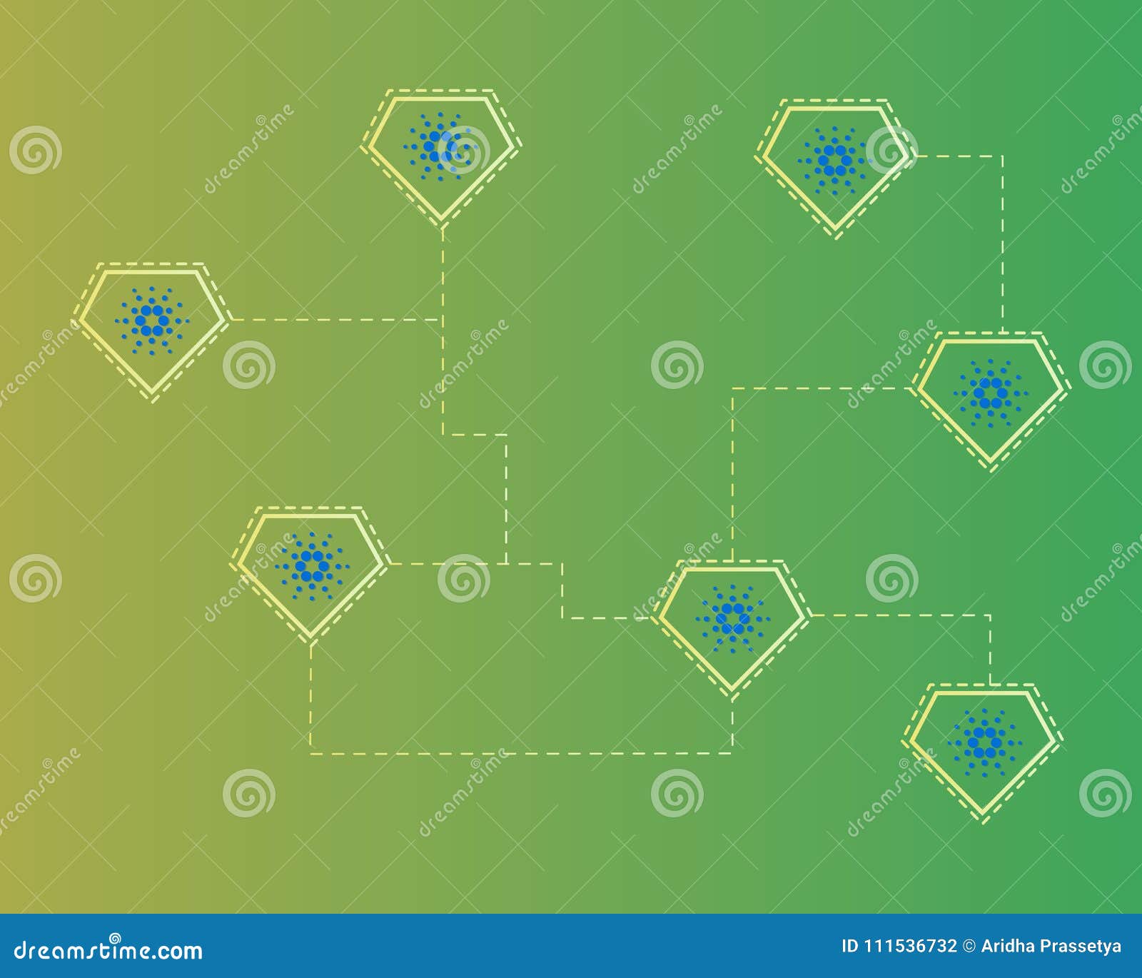 Blockchain Cardano Cryptocurrency Style Background Editorial ...