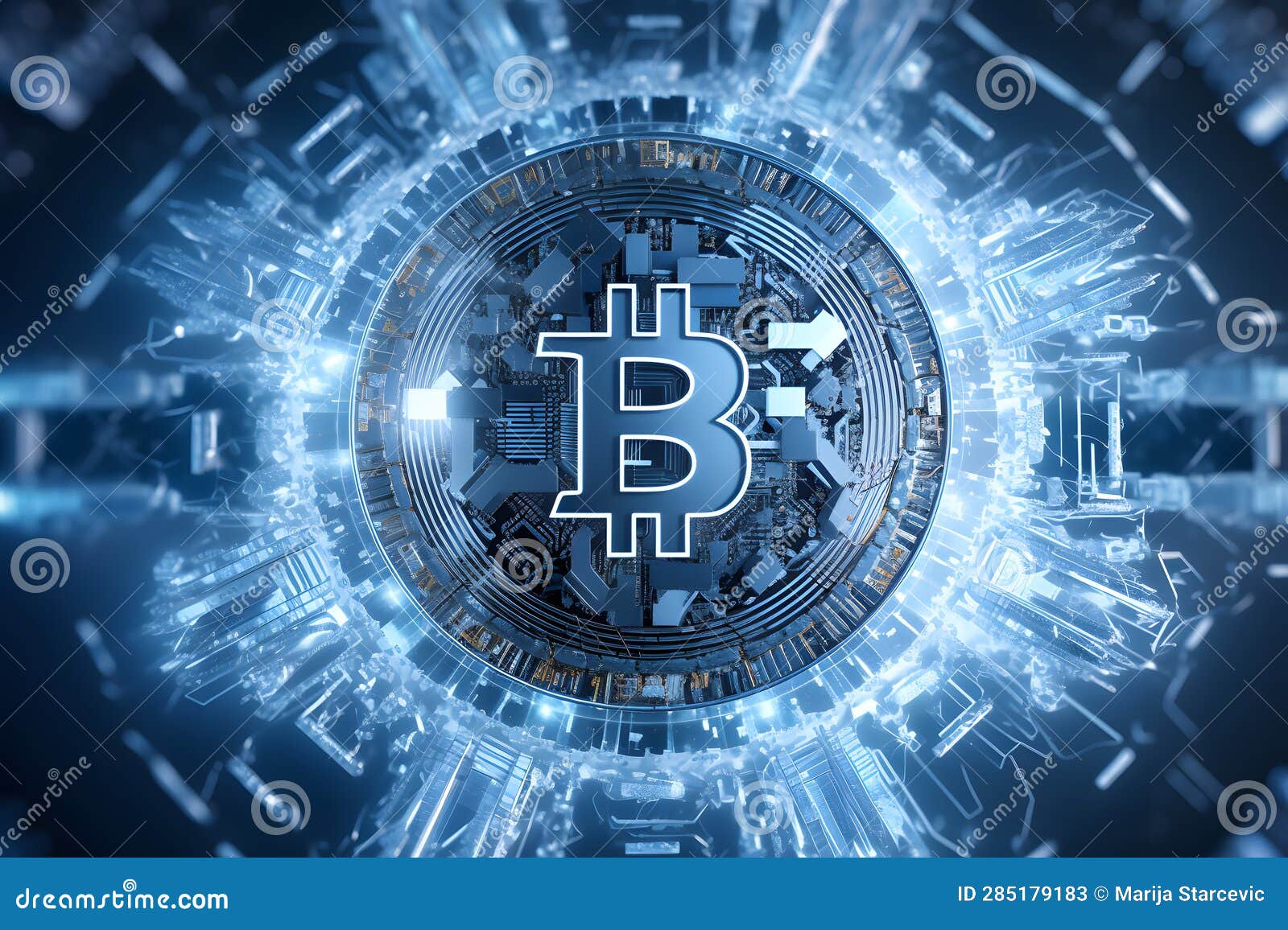 Blockchain, Circuit with Computer Information Processor, Mind of a ...