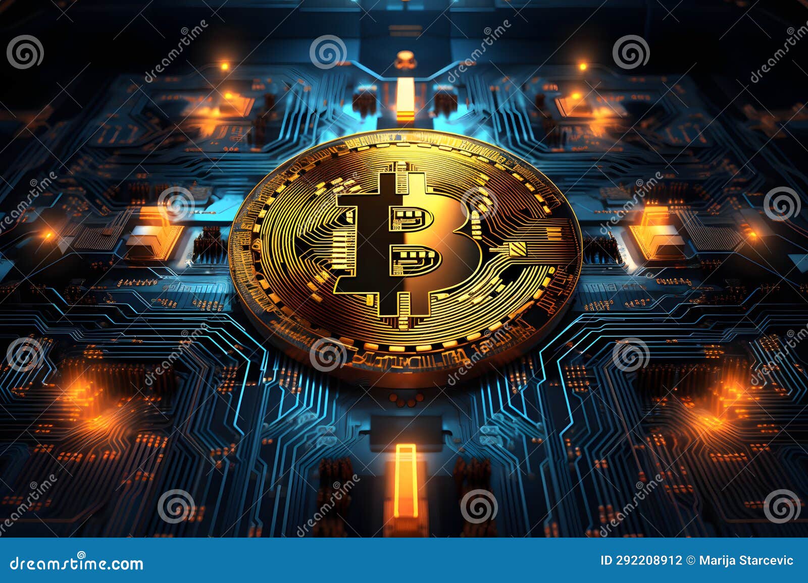 Blockchain, Circuit with Computer Information Processor, Mind of a ...